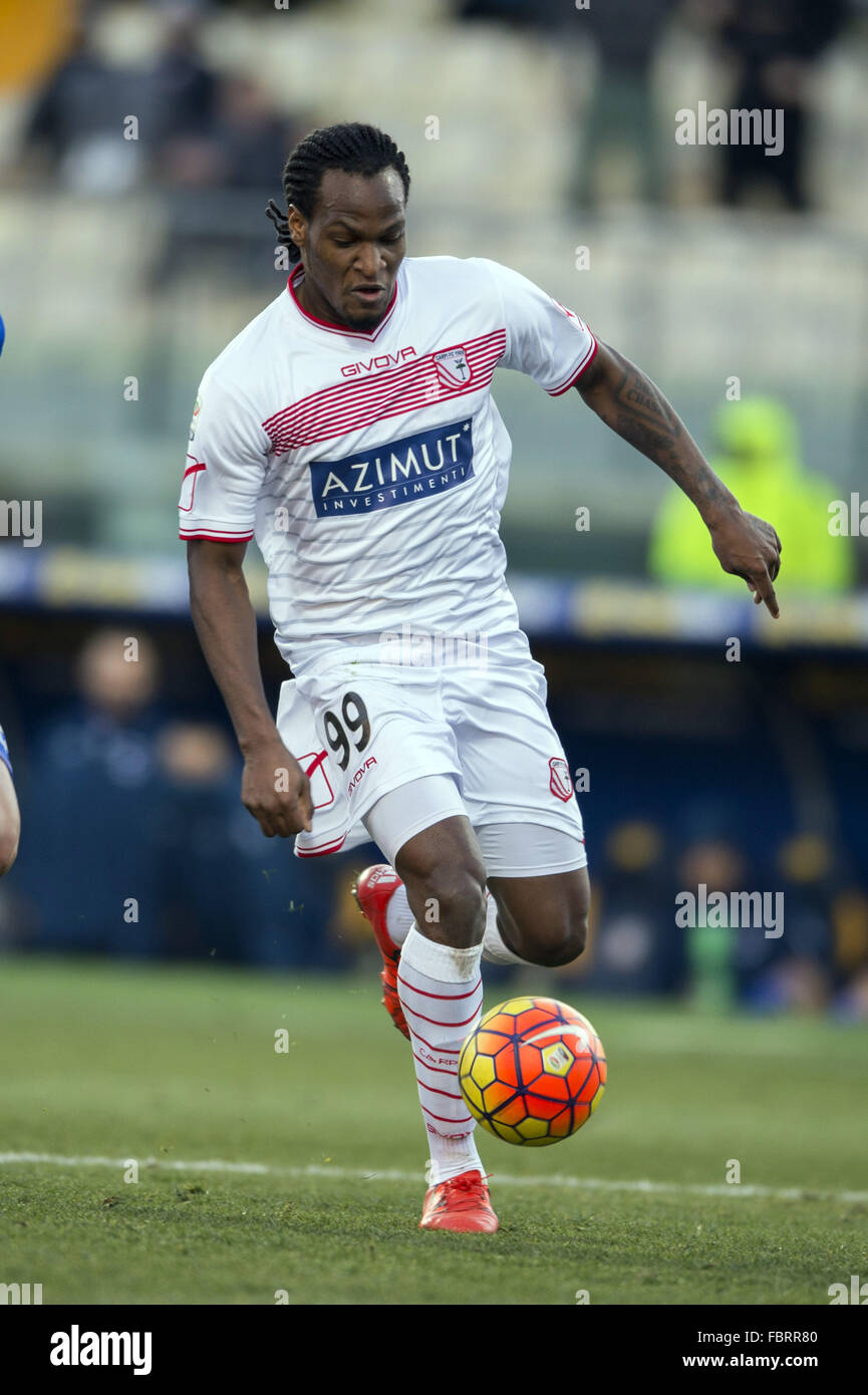 Modena, Italy. 17th Jan, 2016. Jerry Mbakogu (Carpi) Football/Soccer ...