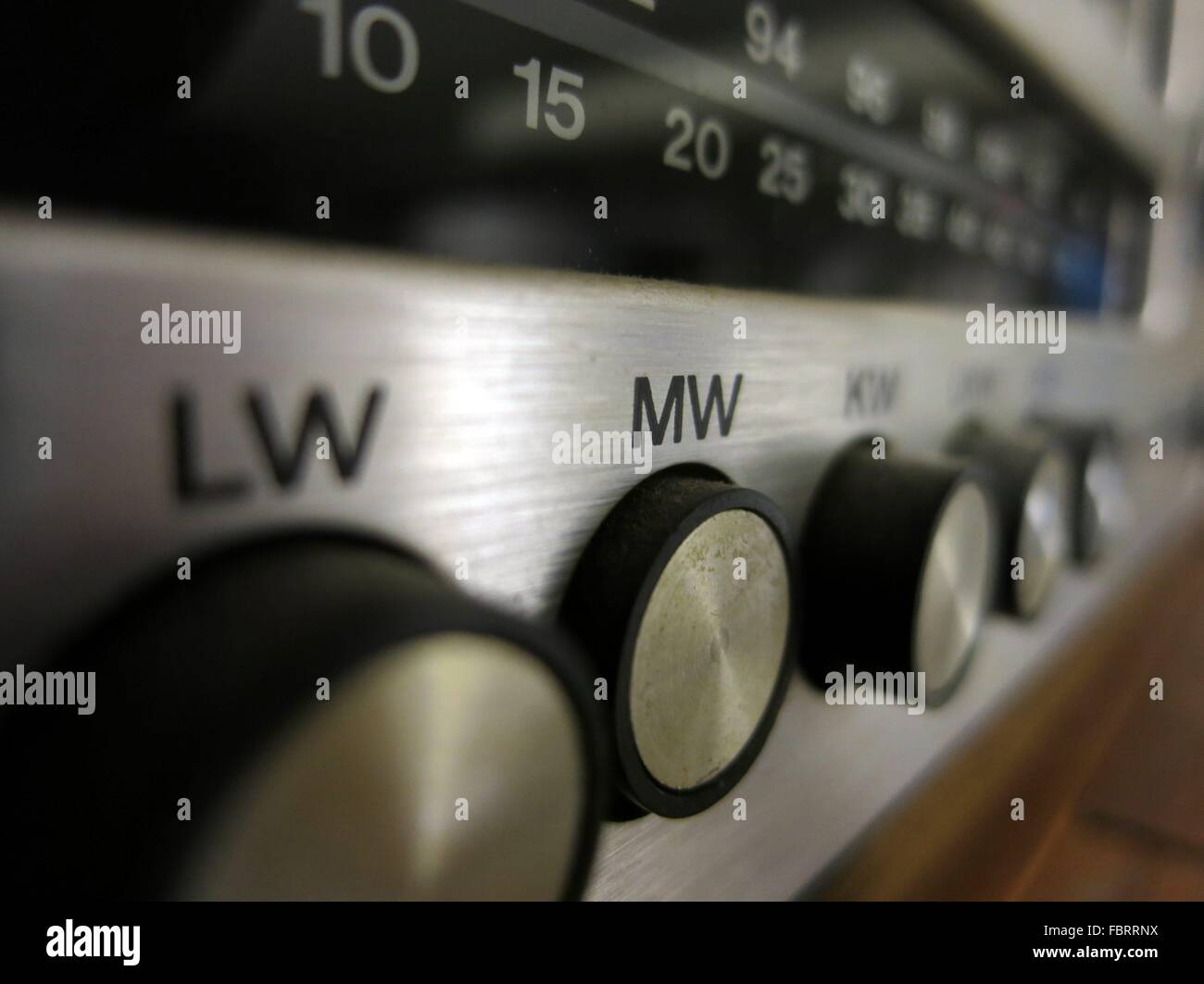 On a radio buttons are for long-wave (LW), medium wave (MW), short-wave ...