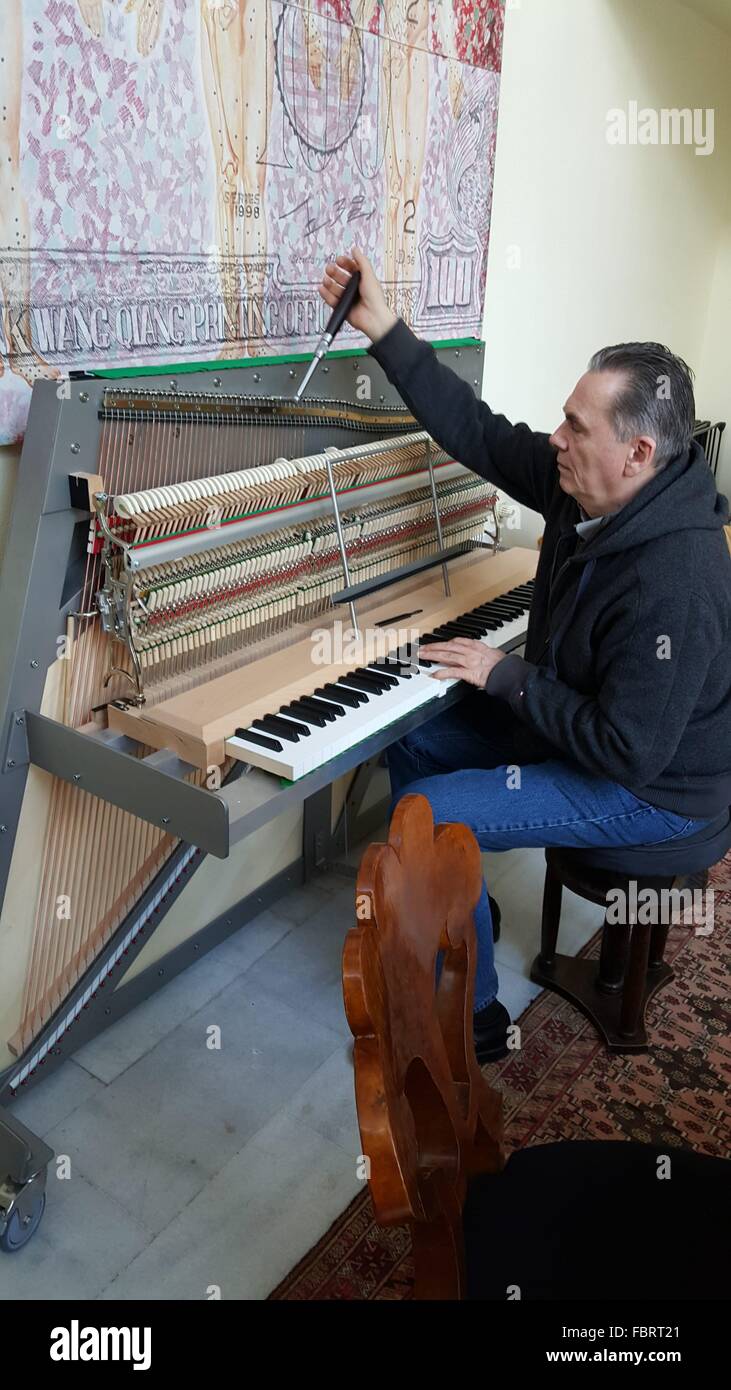An open piano in new technology - David Klavins - December 2015 Stock ...