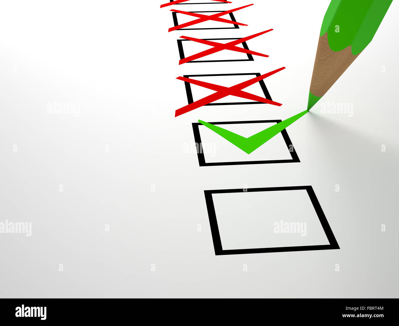 check box on white business background Stock Photo - Alamy