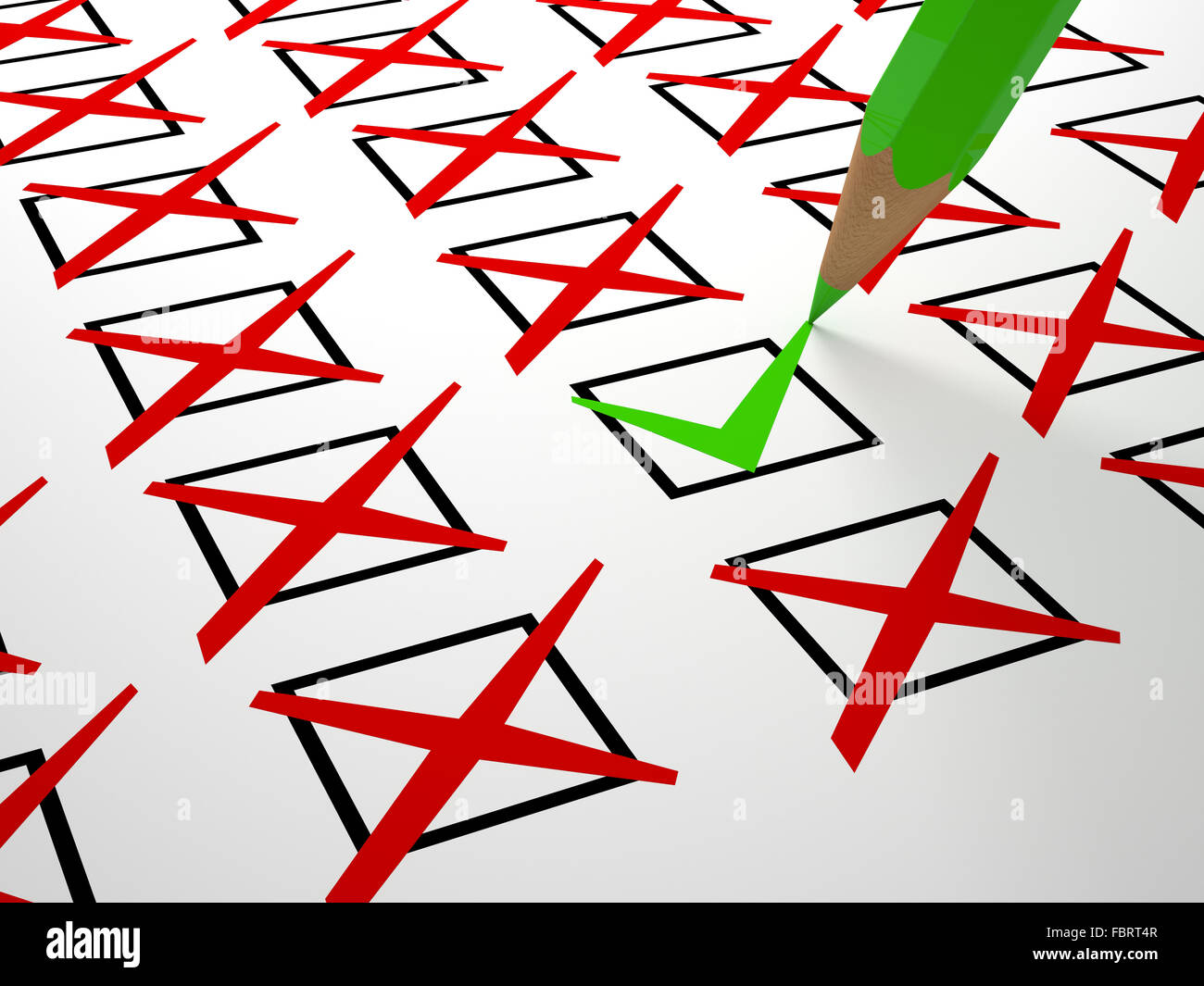 check box on white business background Stock Photo - Alamy