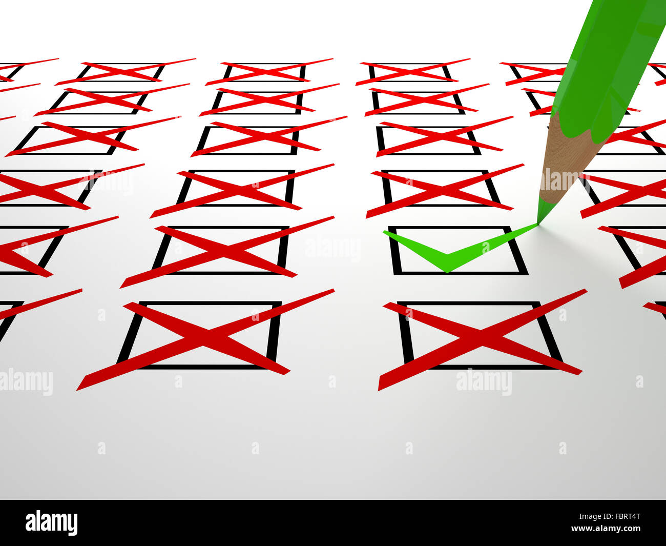 check box on white business background Stock Photo - Alamy