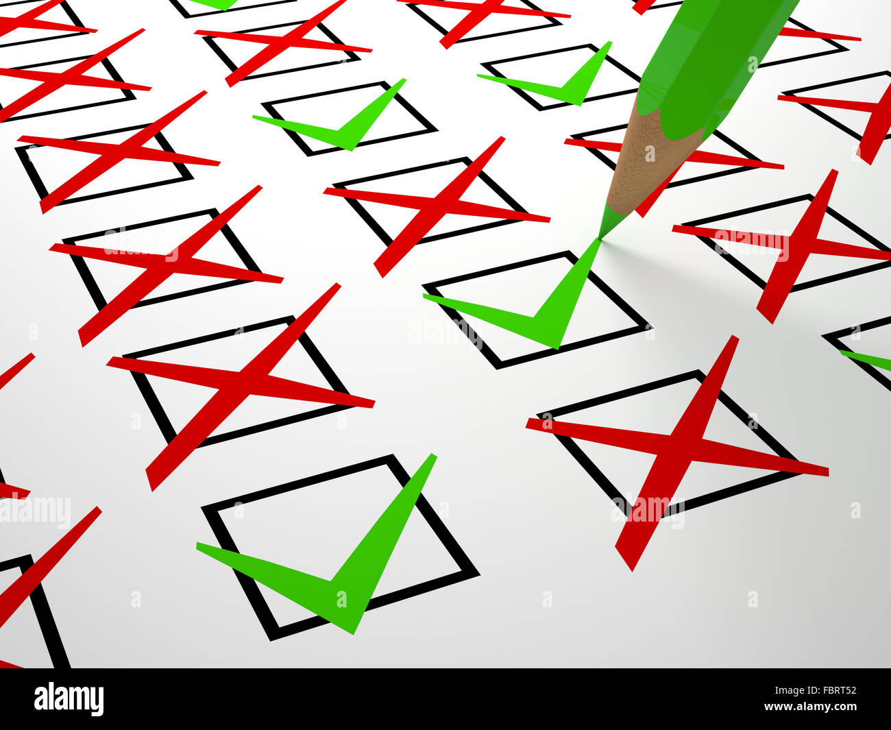 check box on white business background Stock Photo - Alamy