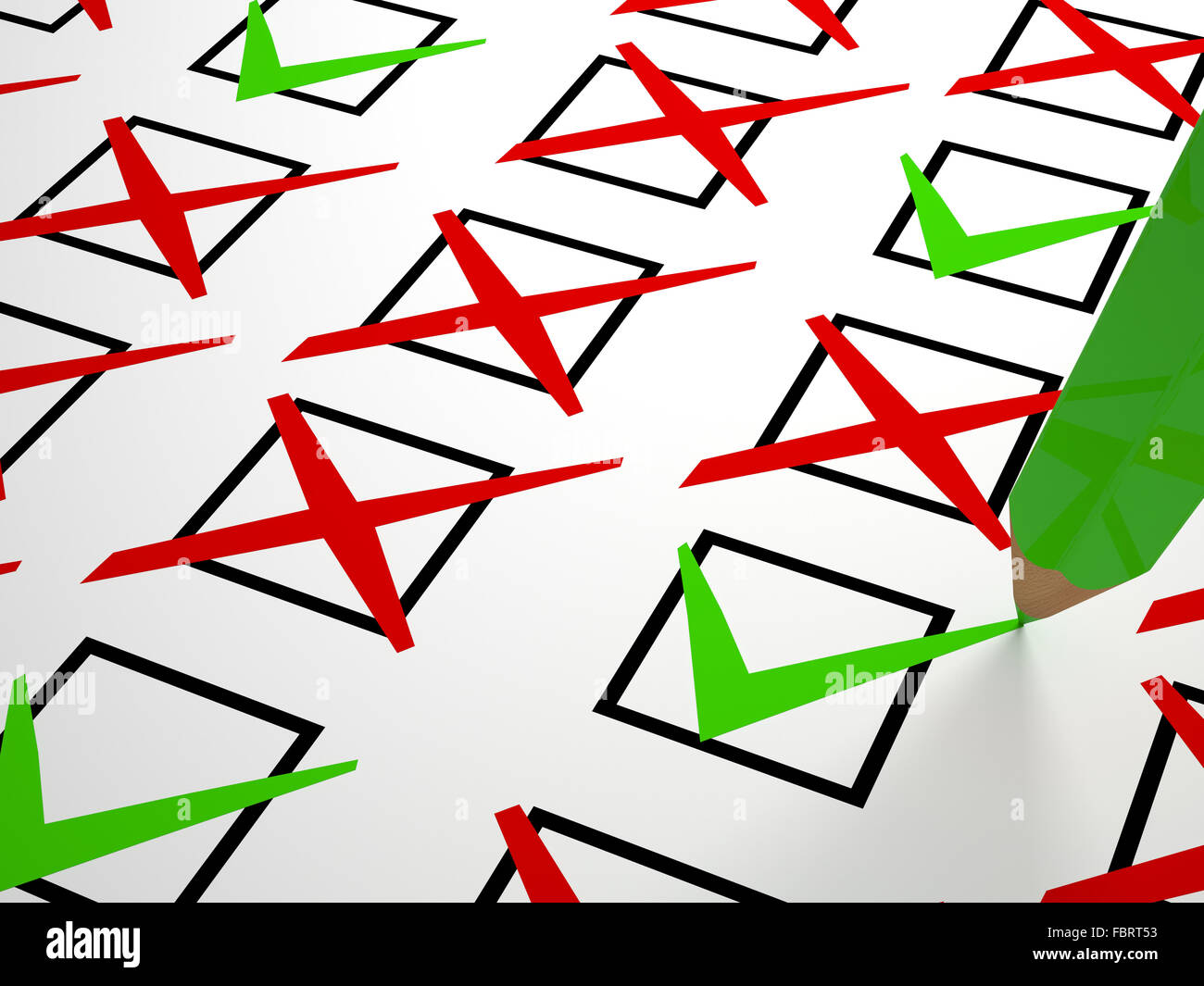 check box on white business background Stock Photo - Alamy