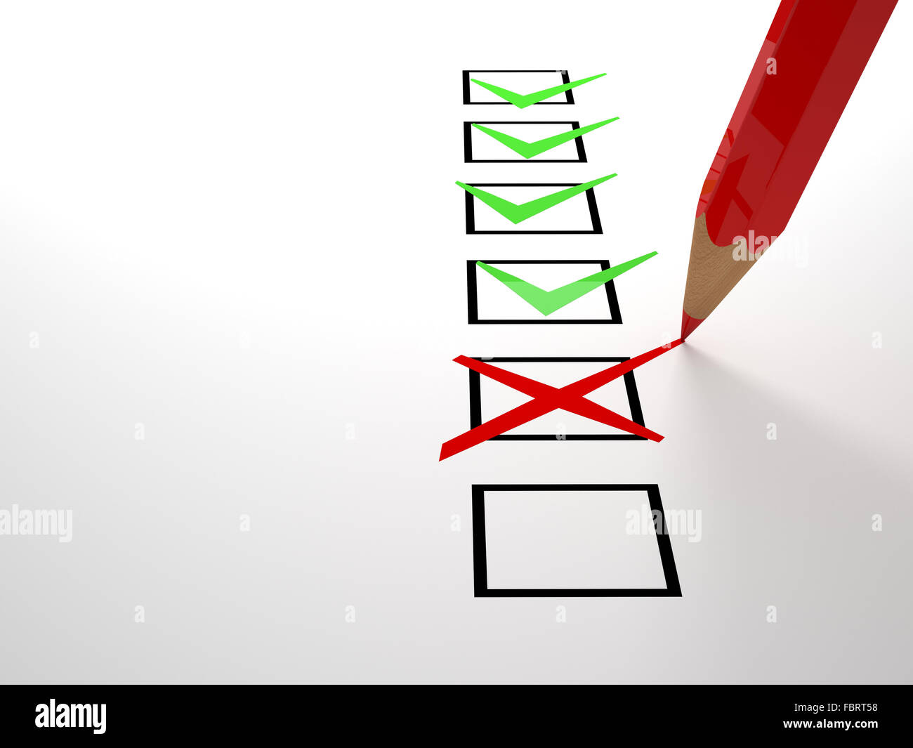 check box on white business background Stock Photo - Alamy