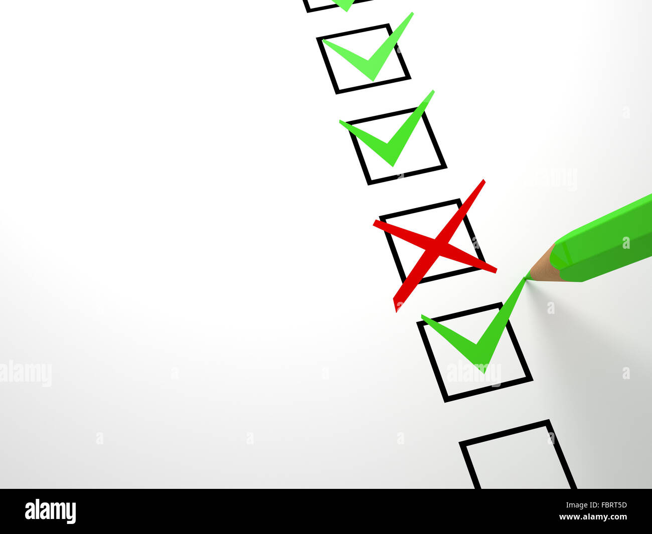 check box on white business background Stock Photo - Alamy