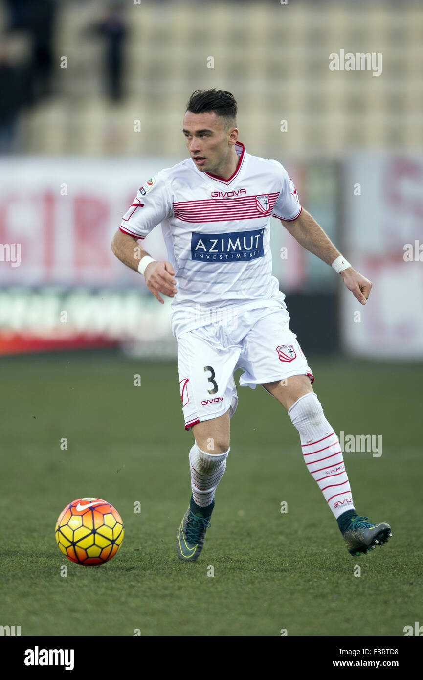 Modena, Italy. 17th Jan, 2016. Gaetano Letizia (Carpi) Football/Soccer ...