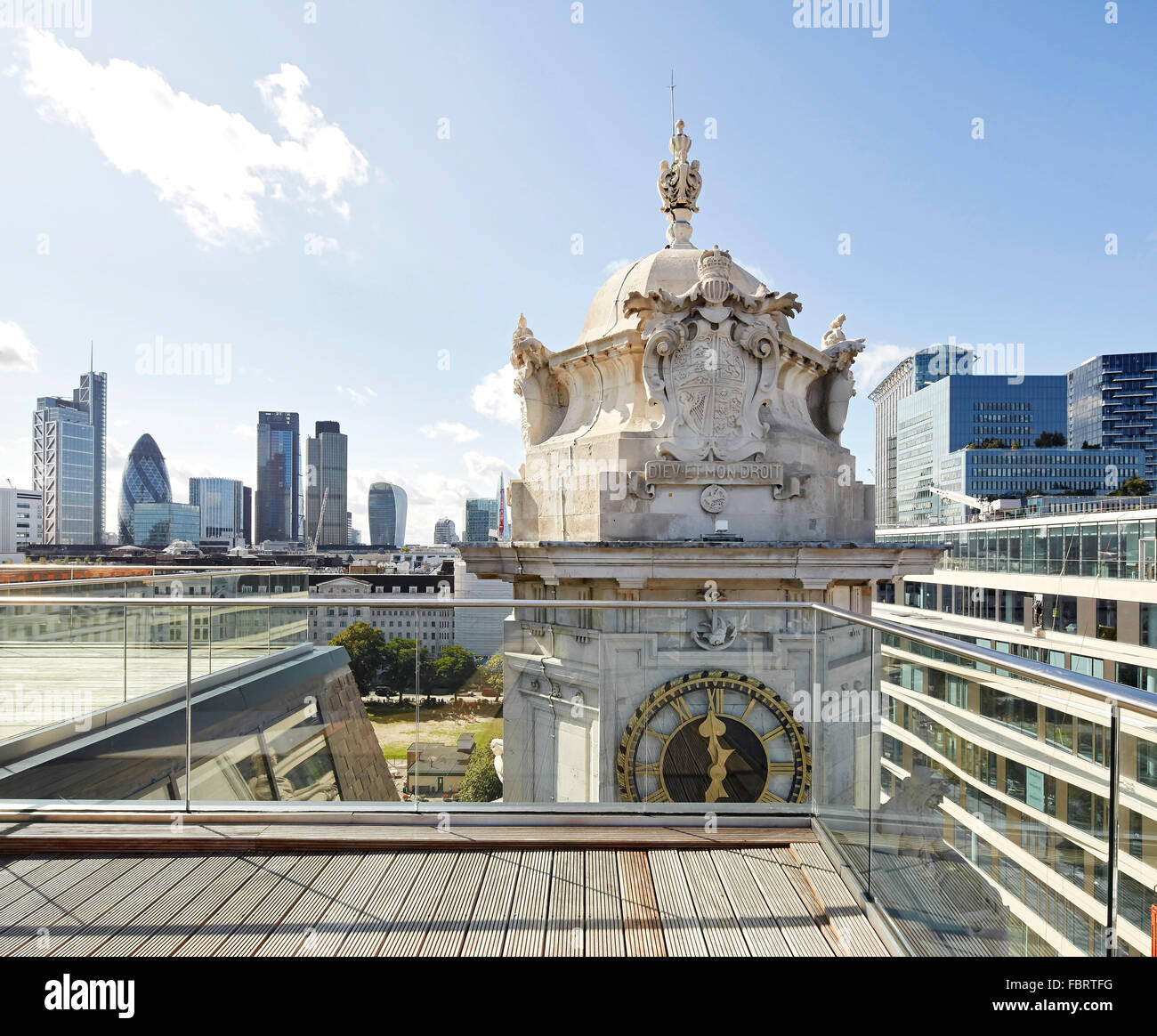 Rooftop with historic tower and view across city. The Alphabeta ...