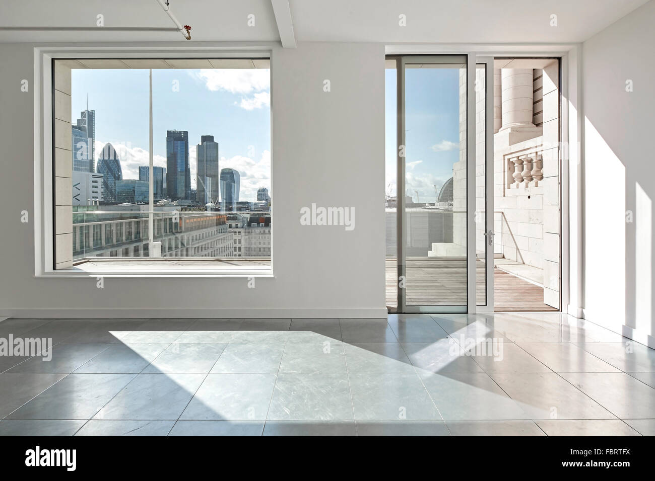 Window view towards city. The Alphabeta Building, London, United ...