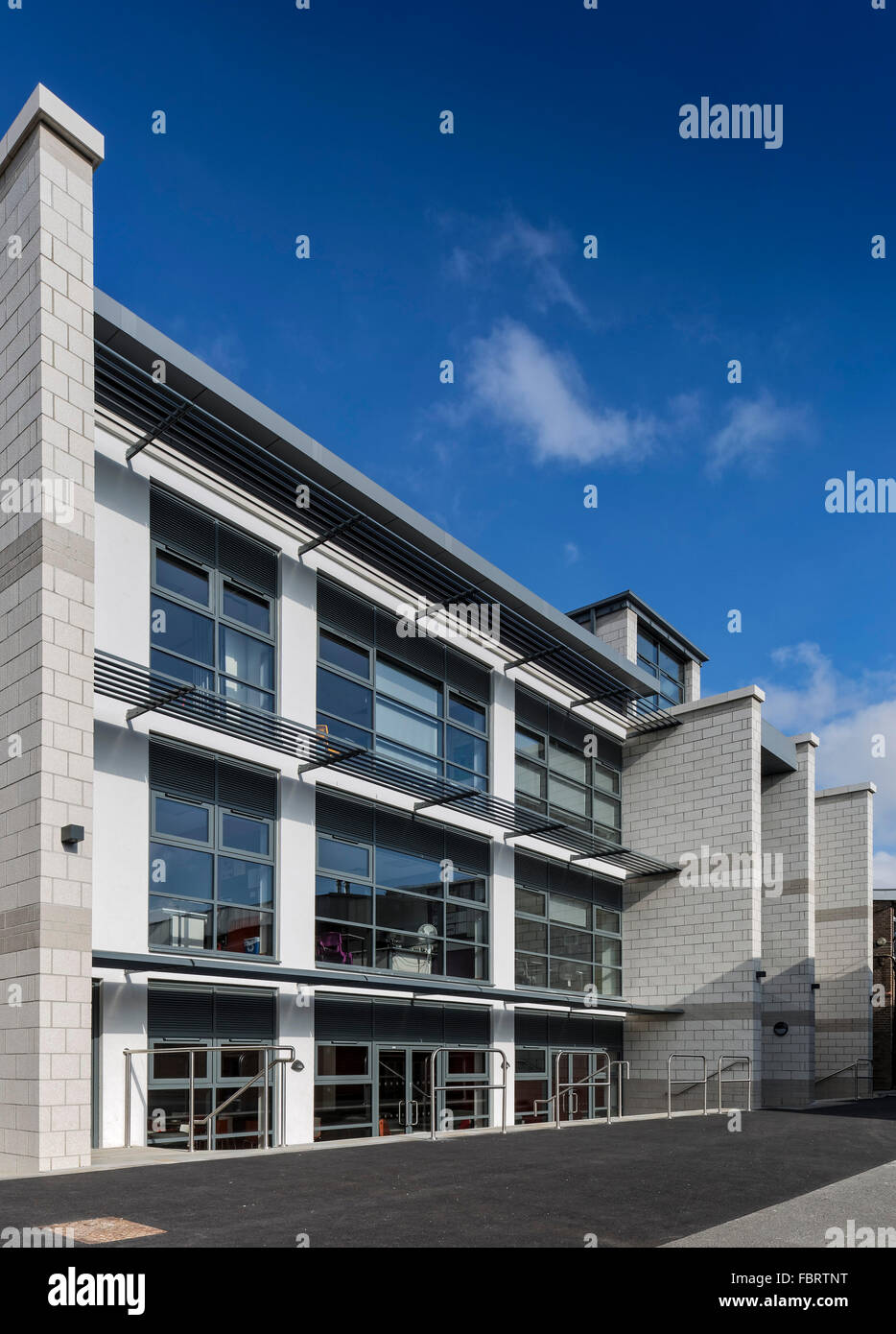 Elevation to playground. Colfe's School - sixth form centre, London ...