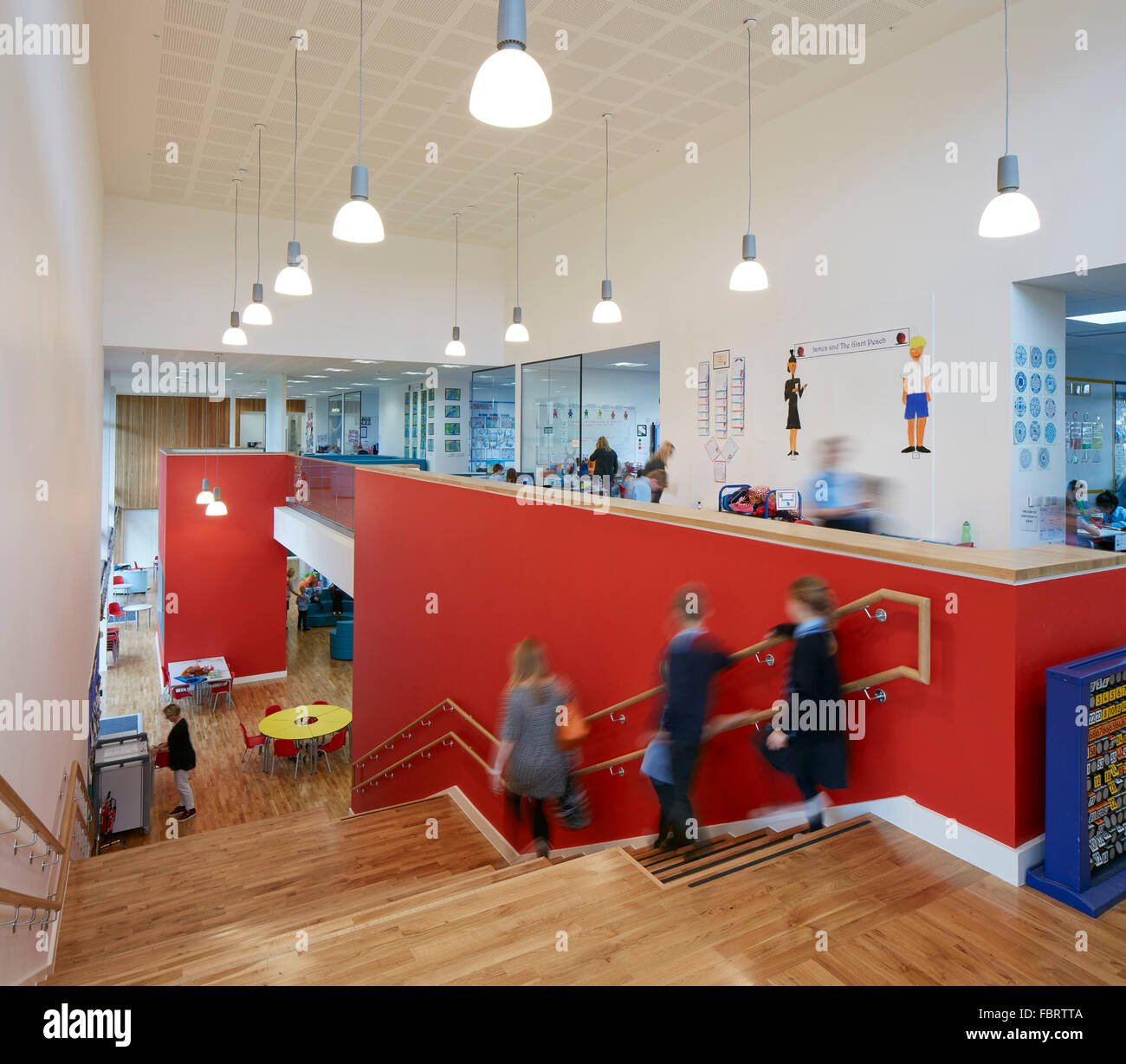 Amphitheatre stair viewed from first floor. Lairdsland Primary School ...