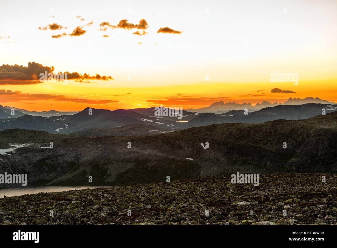 Sunset norway hemsedal hi-res stock photography and images - Alamy