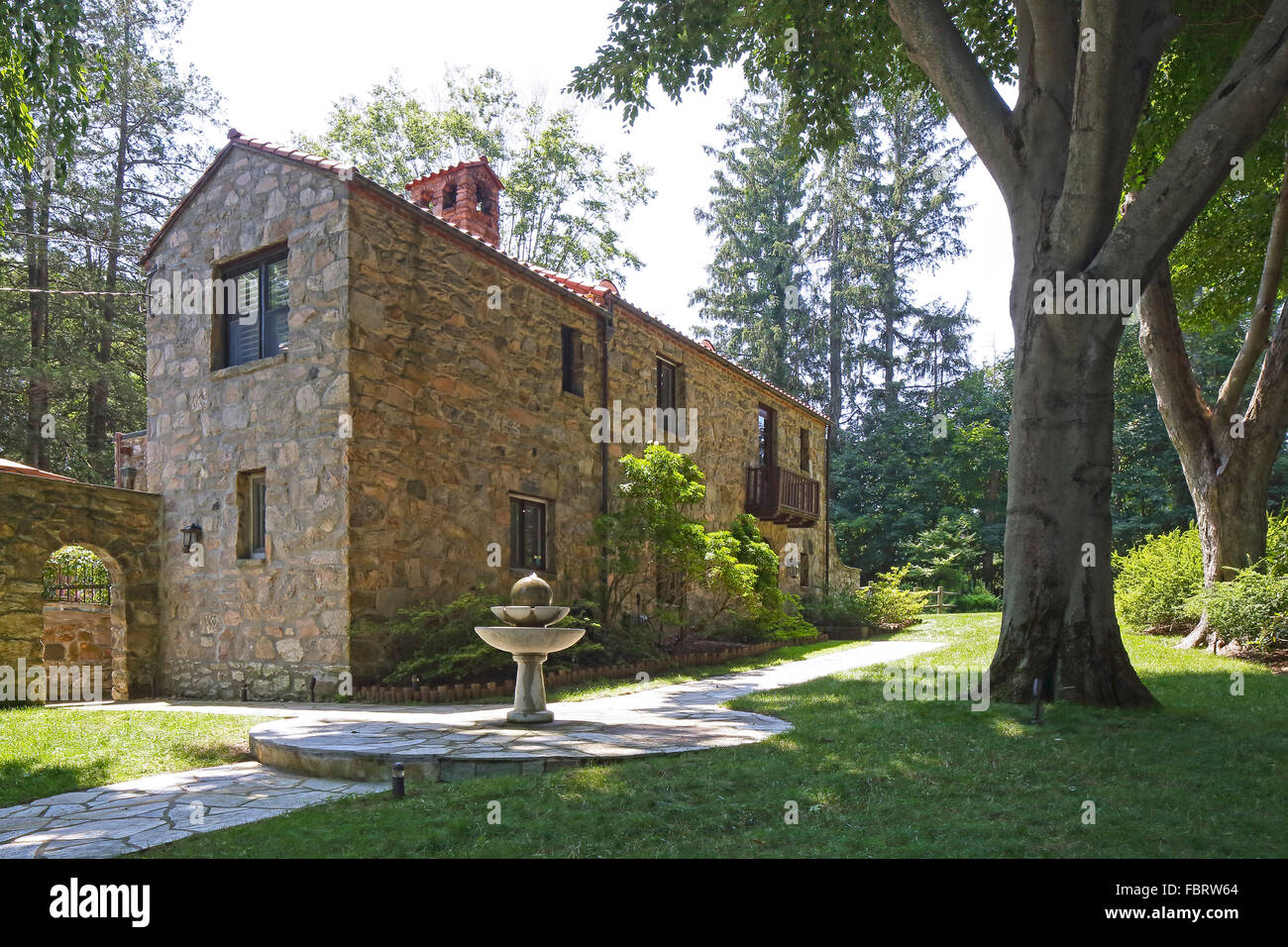 Front View Of Tuscan Style Residence