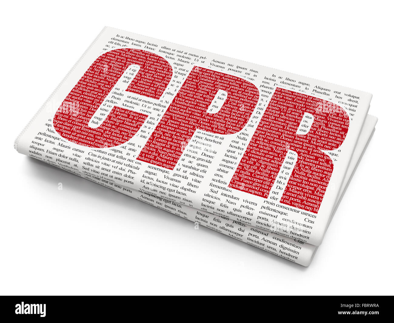 Medicine concept: Pixelated red text CPR on Newspaper background Stock ...