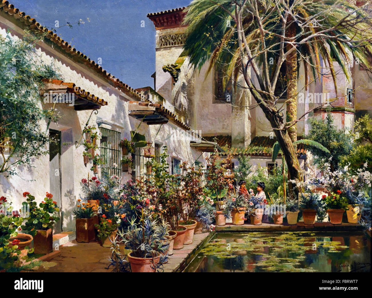 First Atrium of Santa Paula Convent 1920-1925 SevilleManuel García ...