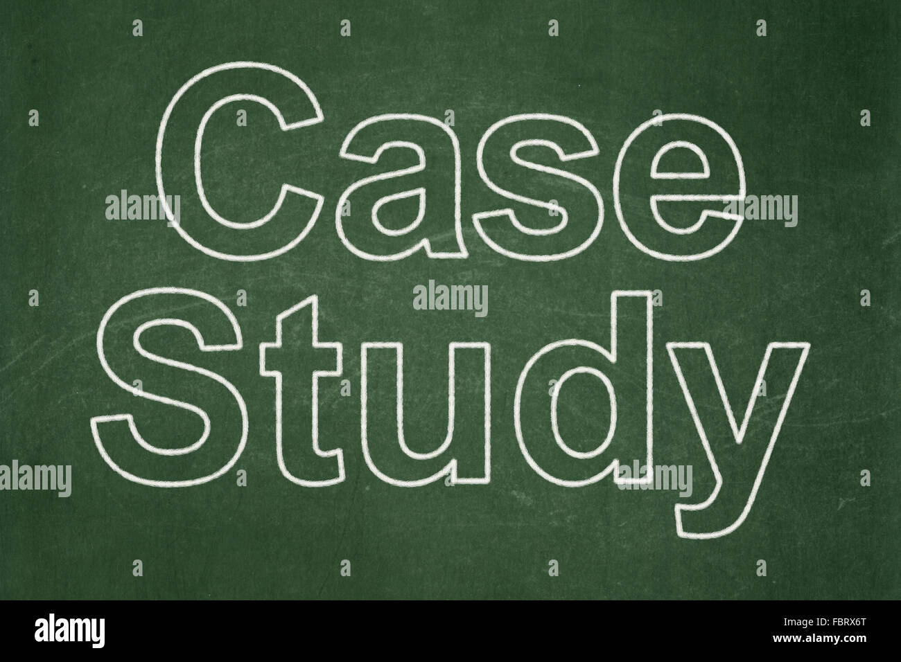 Studying concept: Case Study on chalkboard background Stock Photo - Alamy