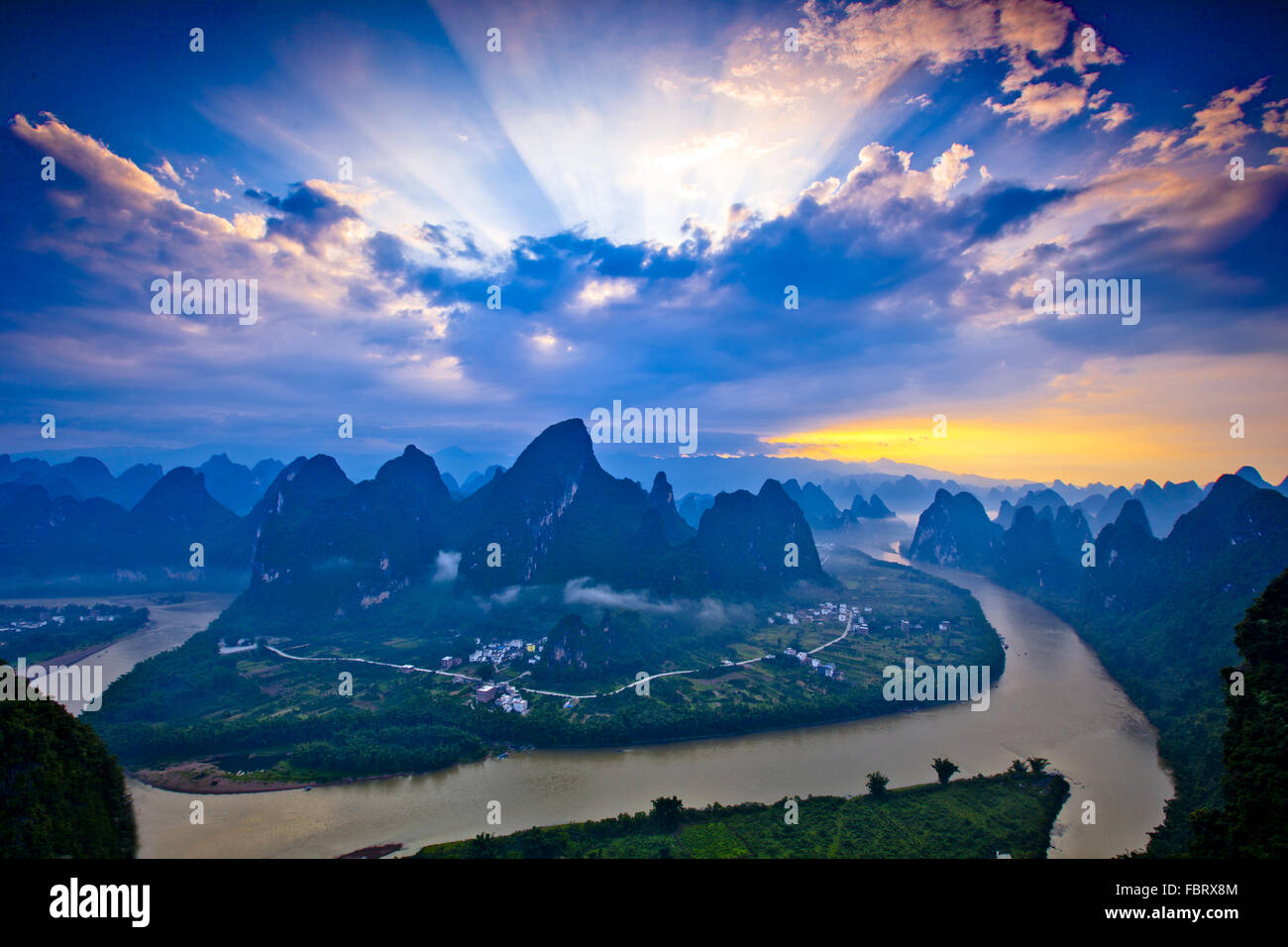 Lijiang Yangshuo County Guilin City Guangxi Province China Stock Photo ...