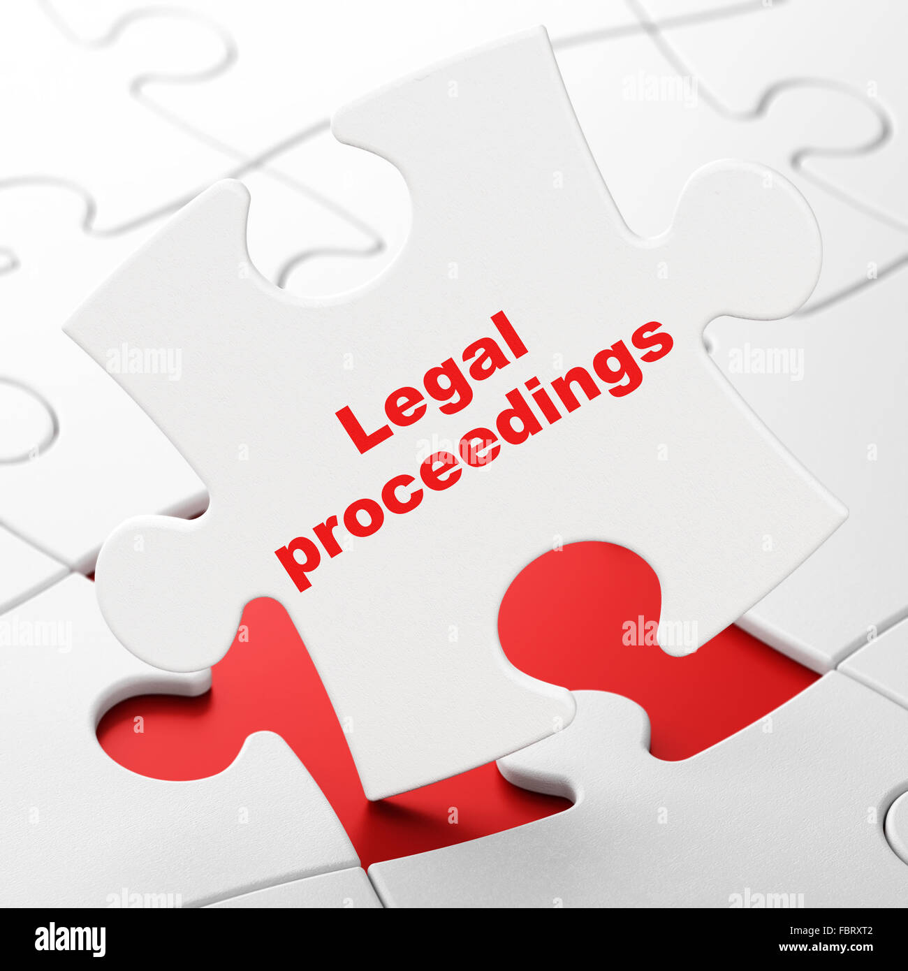 Law concept: Legal Proceedings on puzzle background Stock Photo - Alamy