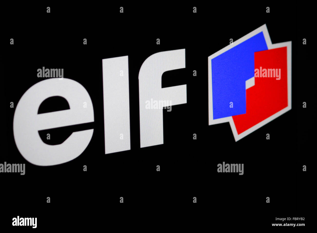 Elf logo hi-res stock photography and images - Alamy