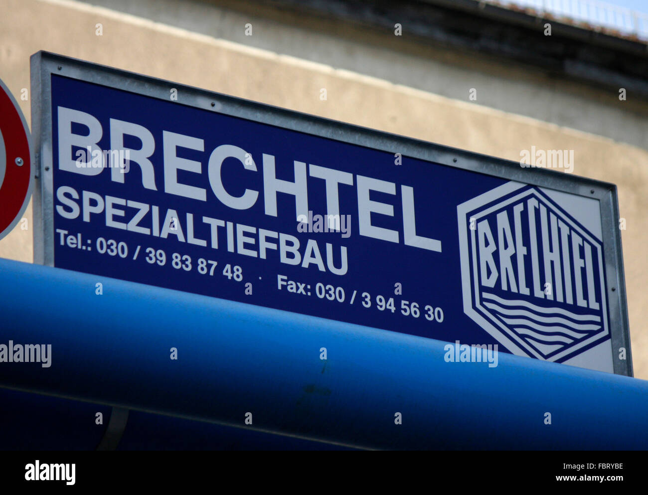 Markenname: "Brechtel Spezialtiefbau", Berlin Stock Photo - Alamy