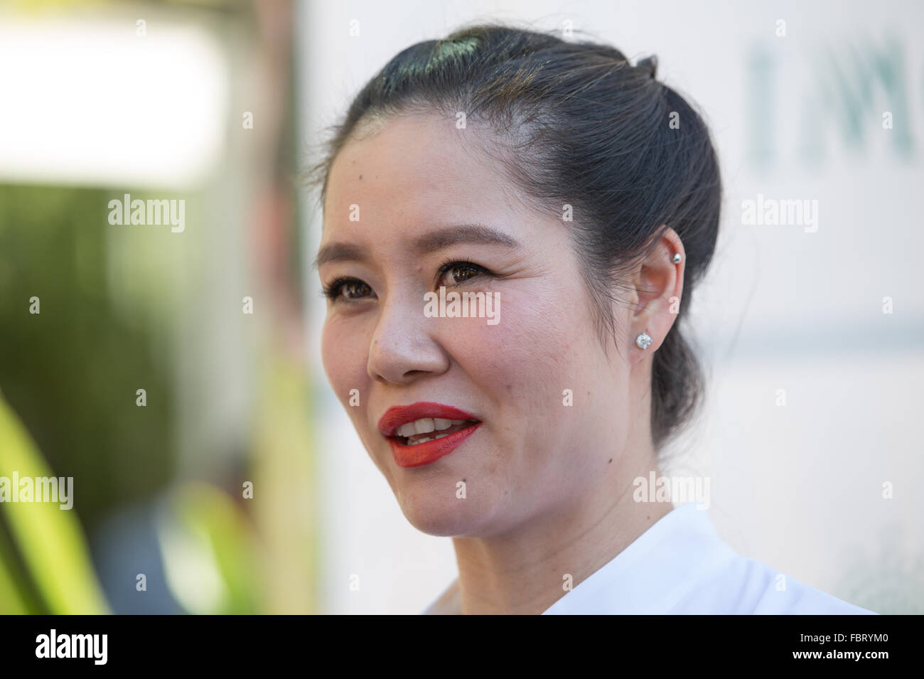 Li Na arrives at the 2016 Australian Open party at Crown, Melbourne ...