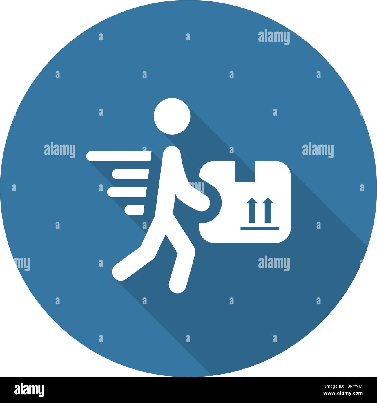 Fast Delivery Icon. Flat Design Stock Vector Image & Art - Alamy