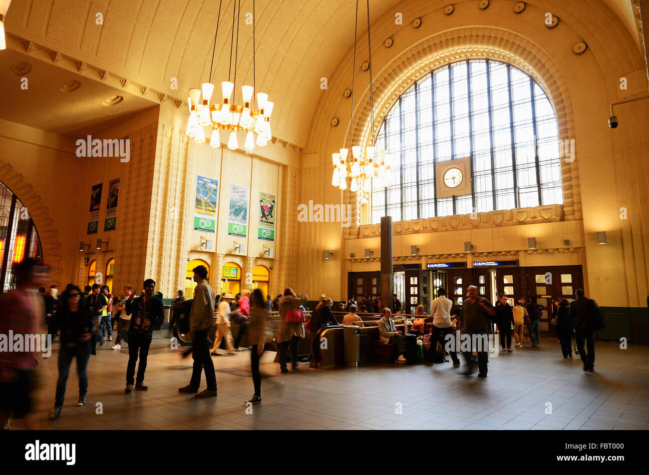 Helsinki Central railway station is a widely recognised landmark in ...
