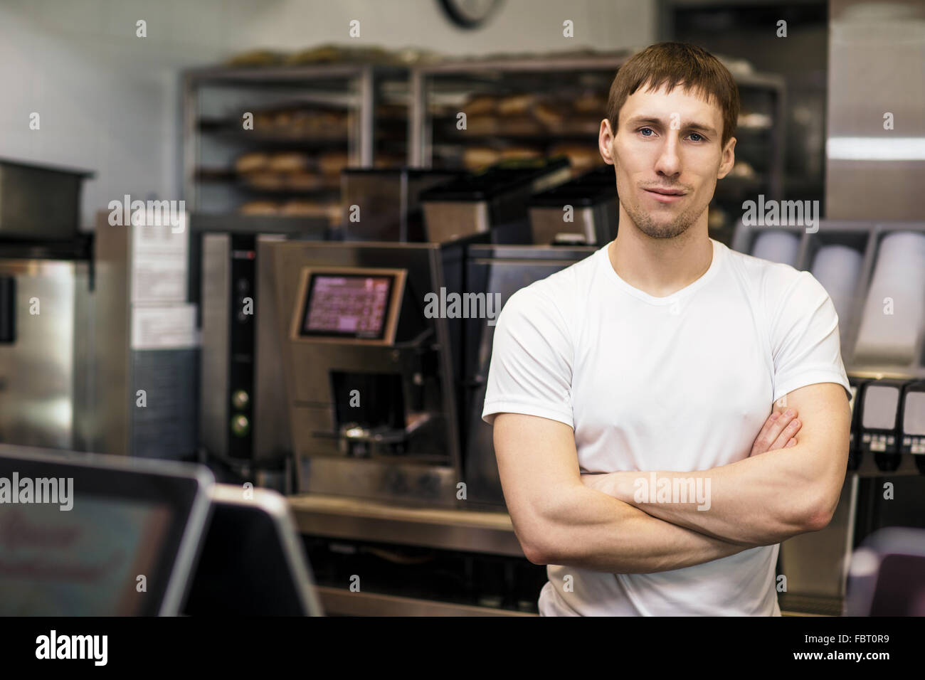 Kitchen barista hi-res stock photography and images - Alamy