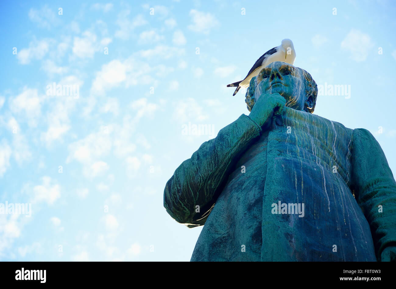Statue of J.L. Runeberg (1804 - 1877), Finland’s national poet and ...