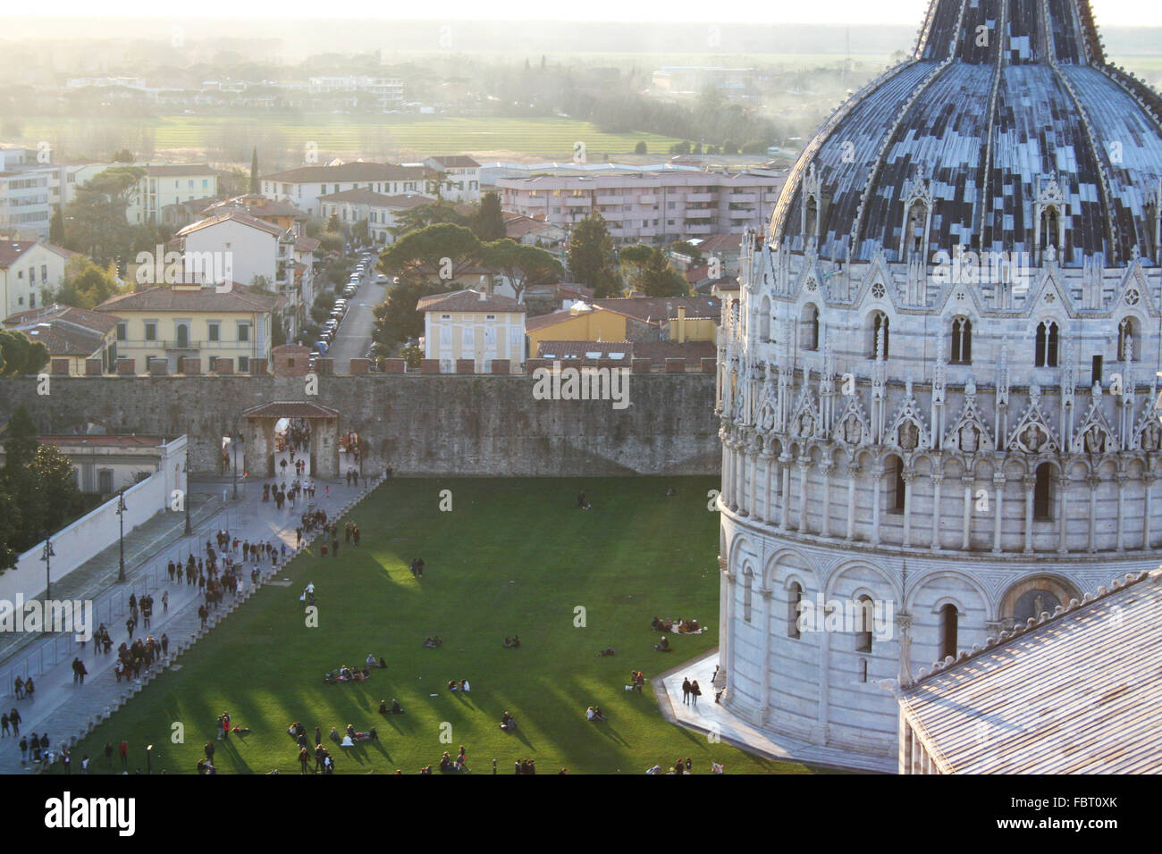The leaning tower of pisa aerial hi-res stock photography and images ...