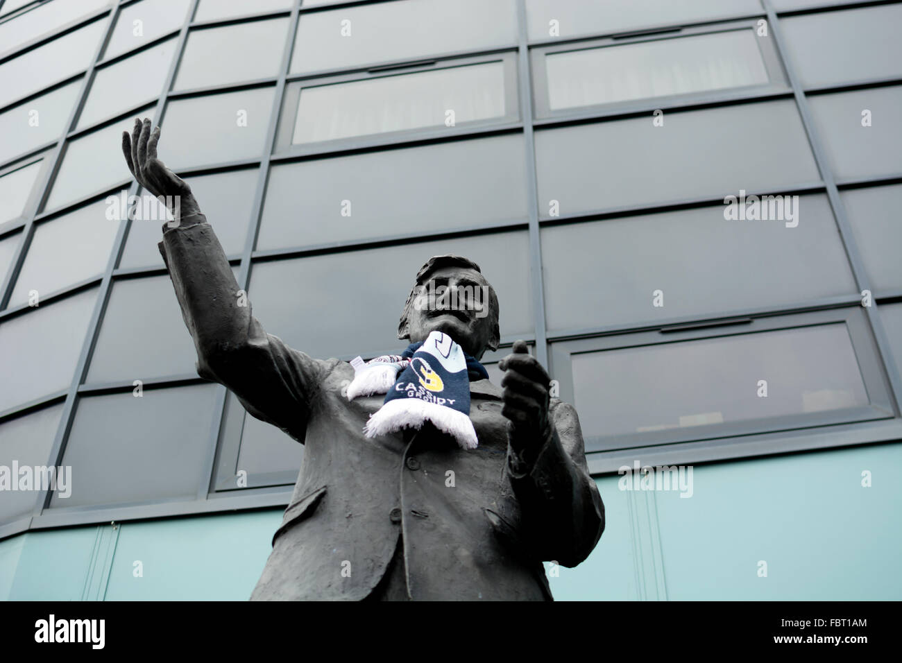Jimmy Hill statue at the Ricoh Arena, Coventry, UK Stock Photo - Alamy