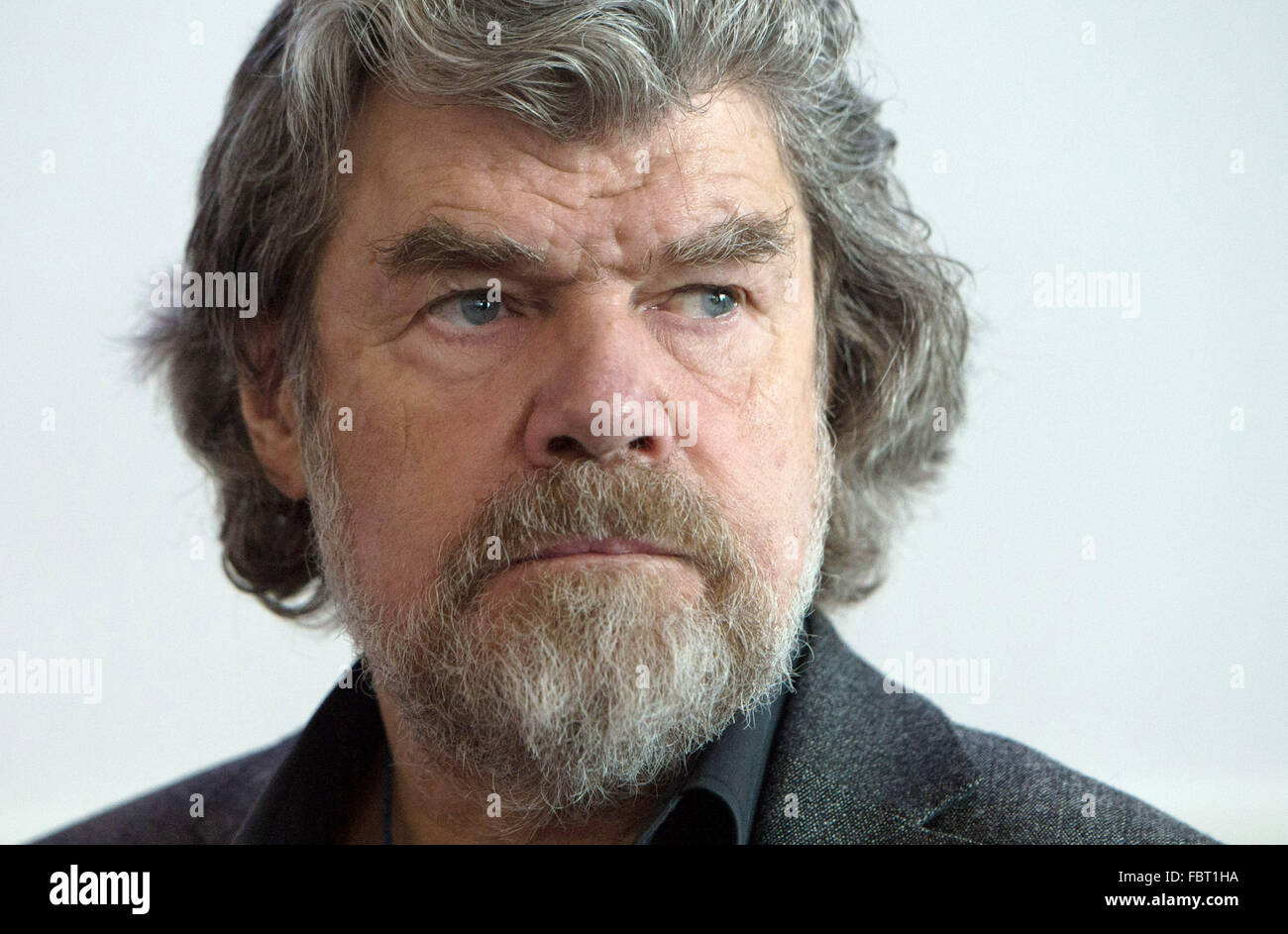 Stuttgart, Germany. 19th Jan, 2016. Former extreme mountaineer Reinhold ...