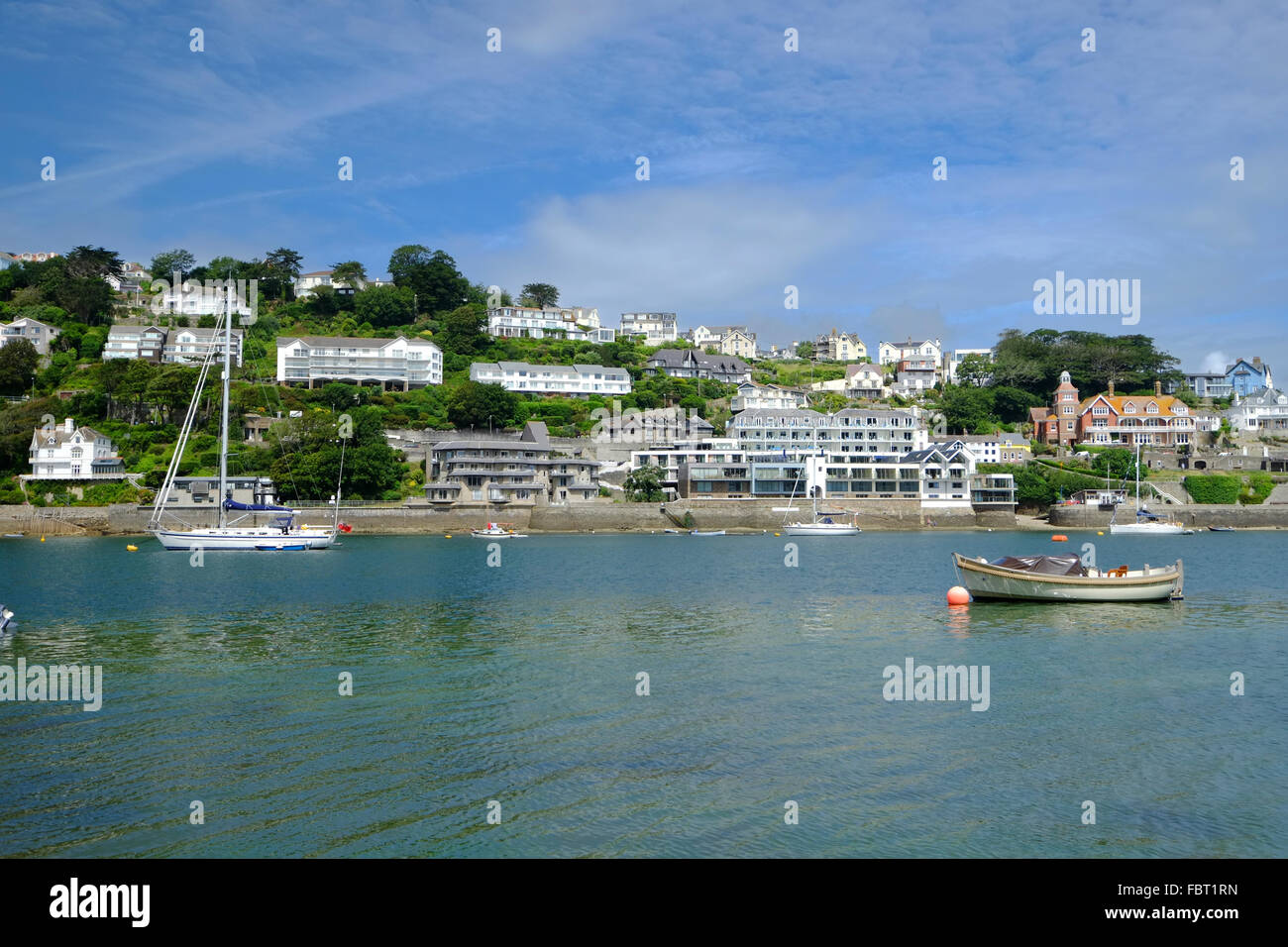 Salcombe, Devon, UK. View across the water to Salcombe Stock Photo - Alamy