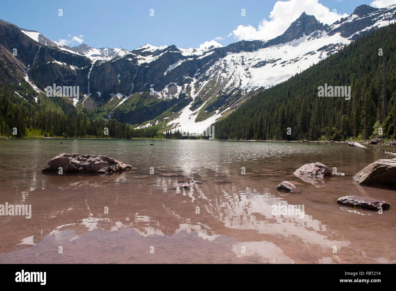 Avalanche Lake, Glacier National Park, Montana, USA Stock Photo - Alamy