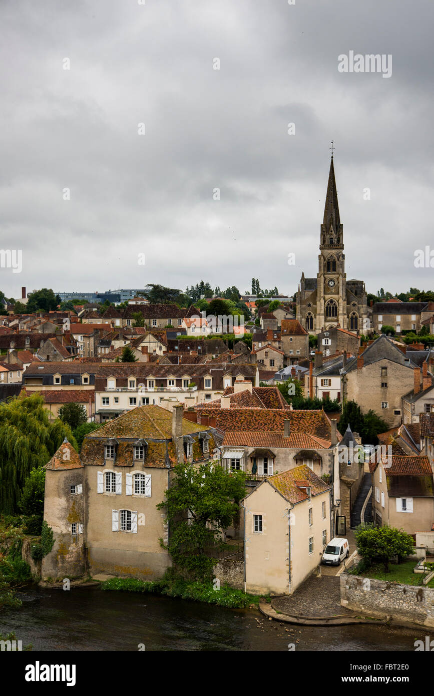 Old Town. Montmorillon. France Stock Photo - Alamy