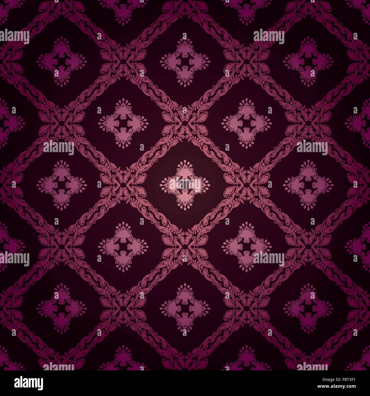 Damask seamless floral pattern Stock Vector Image & Art - Alamy