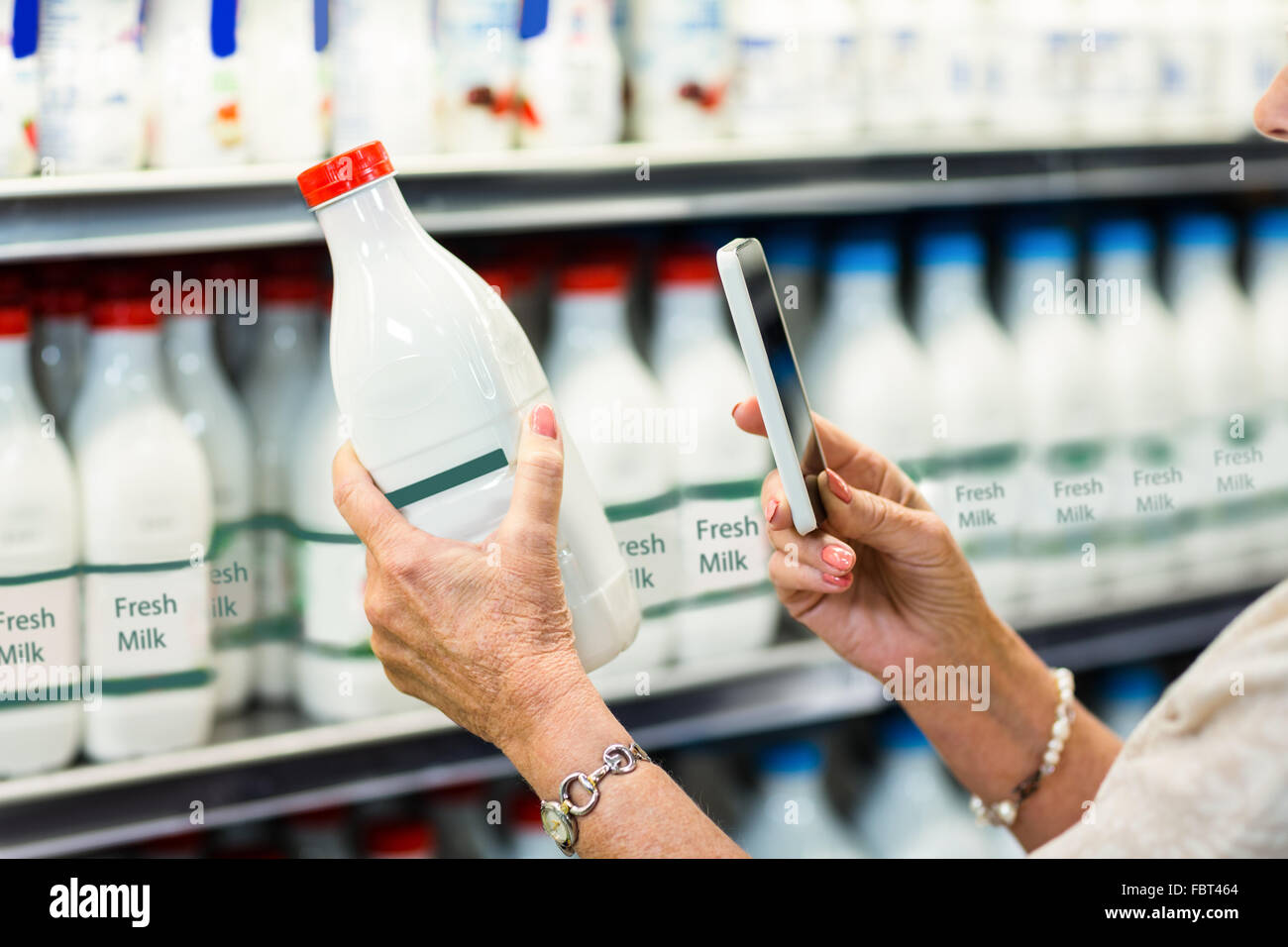 Picture of milk supermarket hi-res stock photography and images - Alamy