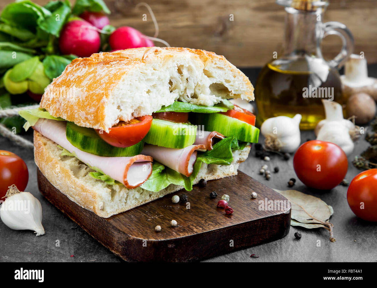 Ham sandwich hi-res stock photography and images - Alamy