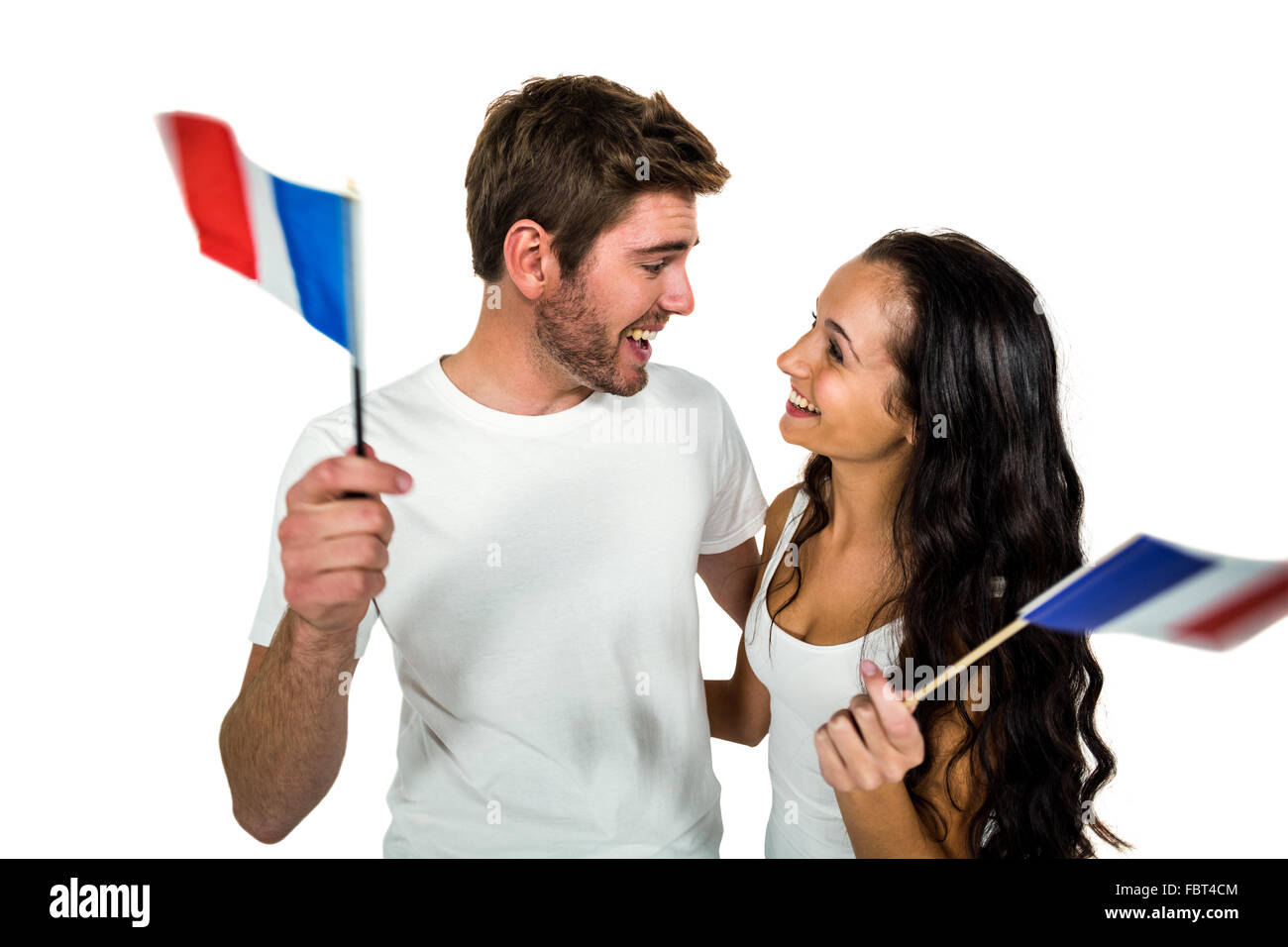 French couple flag hi-res stock photography and images - Alamy