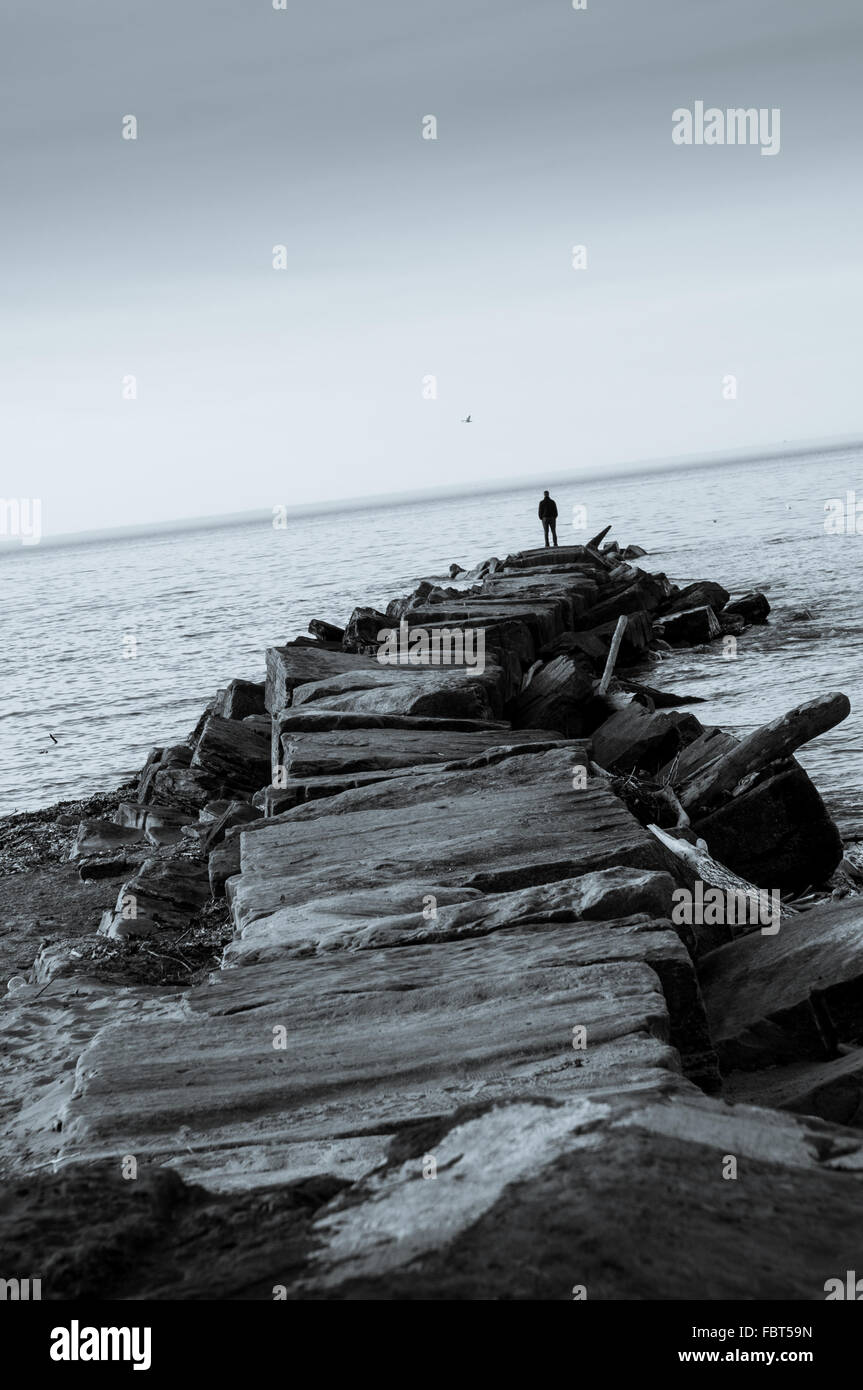 Jetty black and white hi-res stock photography and images - Alamy