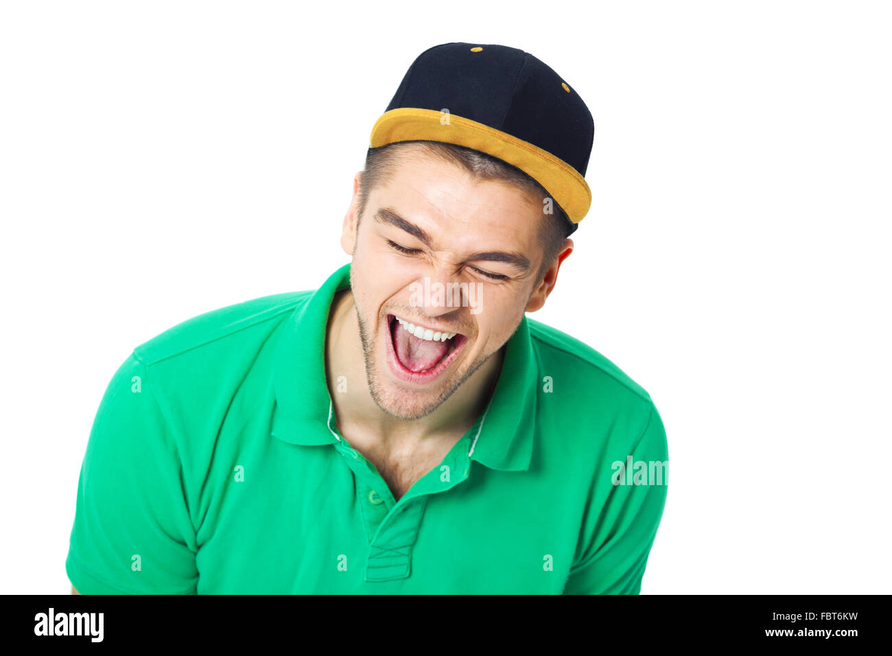 Surprise joy on face young hi-res stock photography and images - Alamy