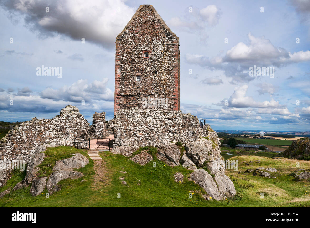 Smailholm Tower near Dryburgh, Scottish Borders Region, Scotland, UK ...