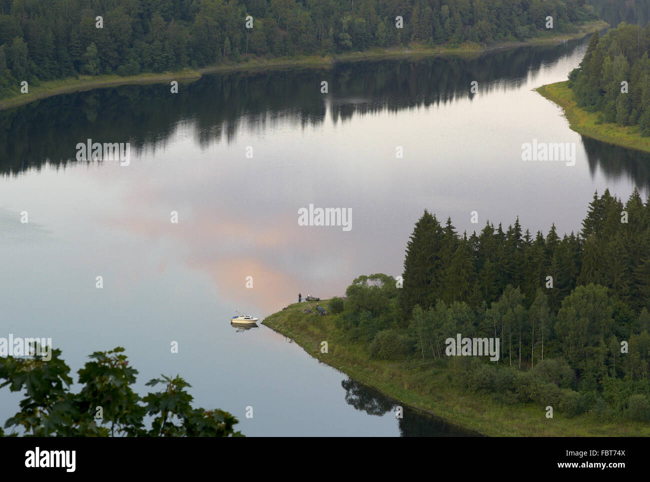At the dam of Bleiloch Stock Photo - Alamy