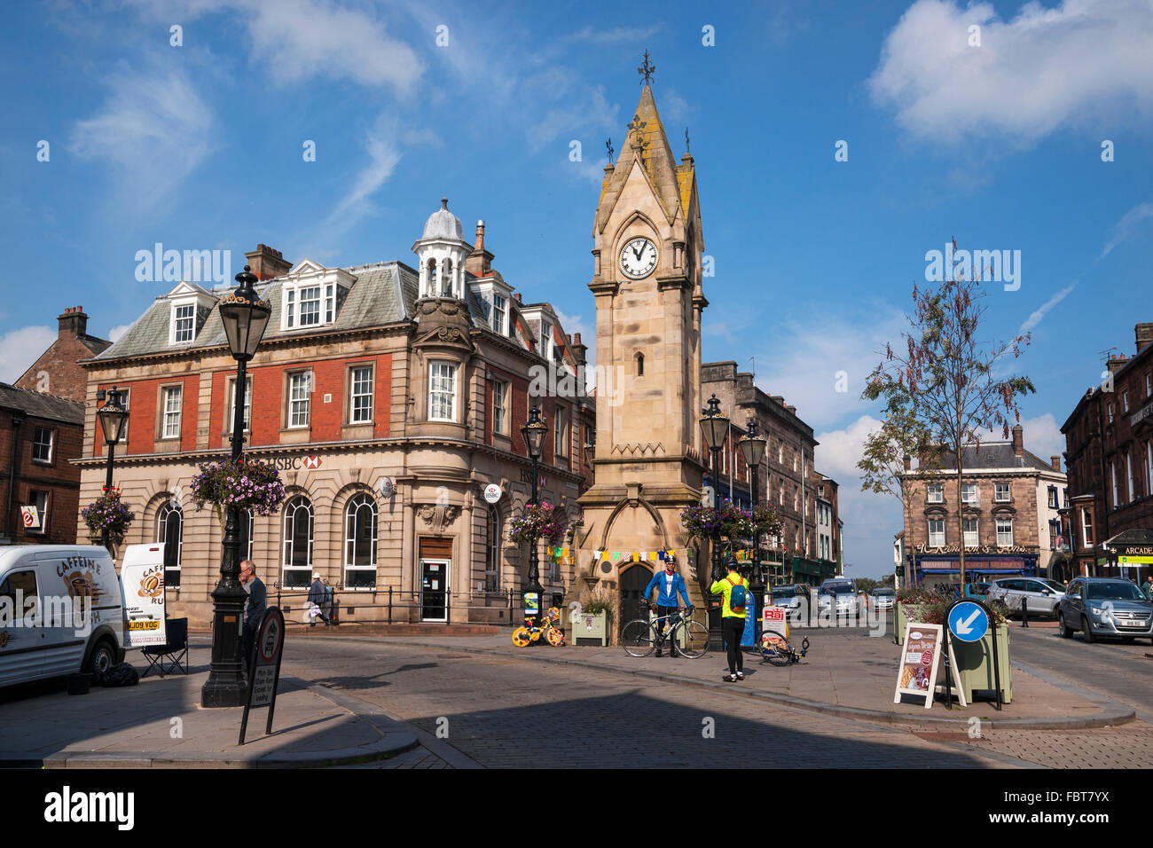 Penrith town centre, Cumbria, North England UK Stock Photo - Alamy