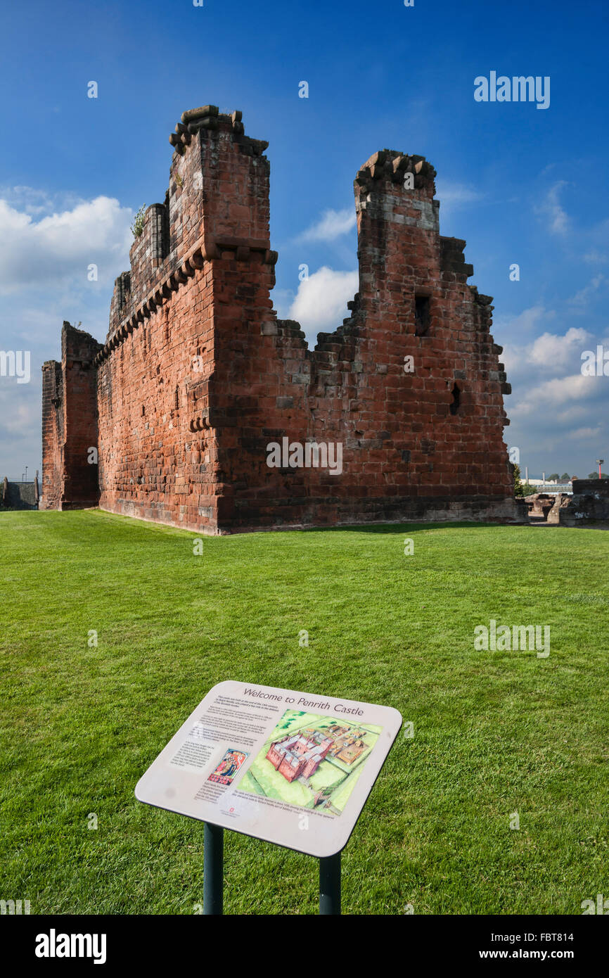 Penrith Castle, Cumbria, north England, UK Stock Photo - Alamy