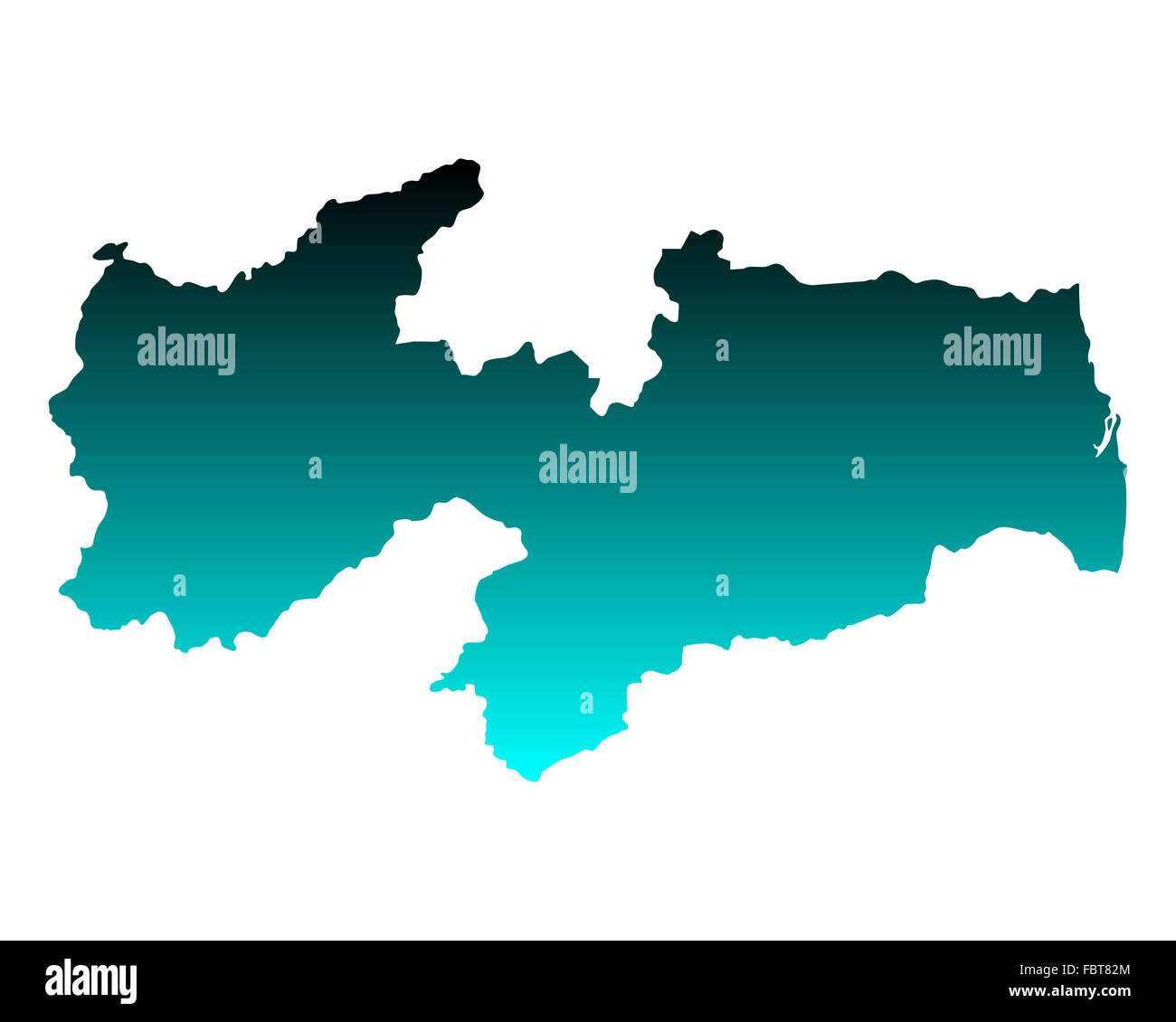 Map of Paraiba Stock Photo - Alamy