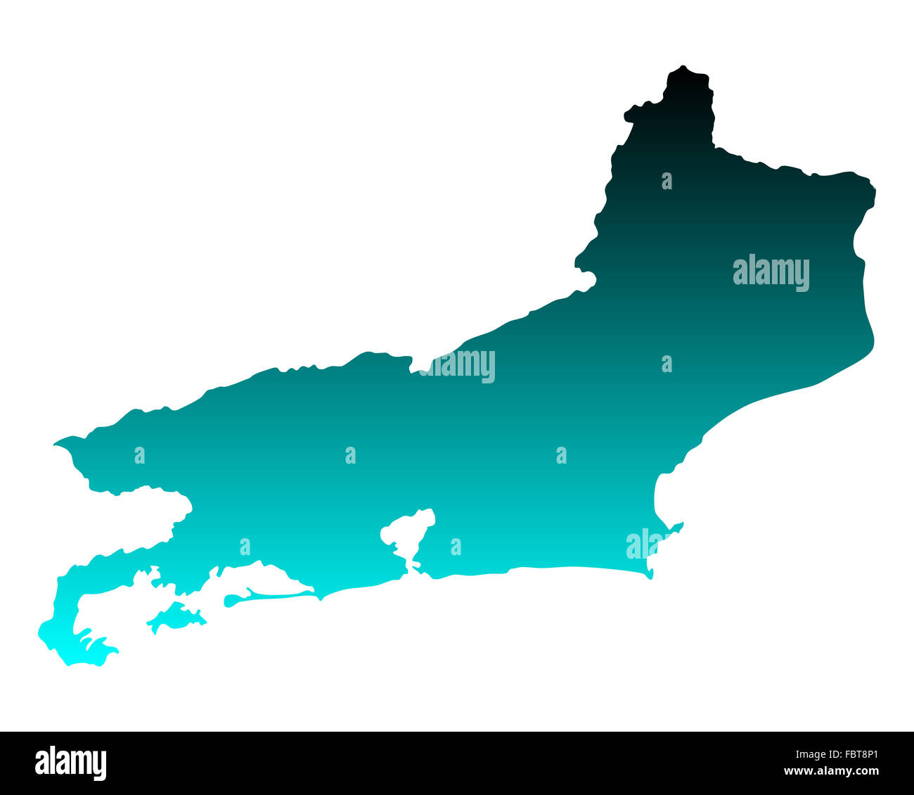 Map of Rio de Janeiro Stock Photo - Alamy