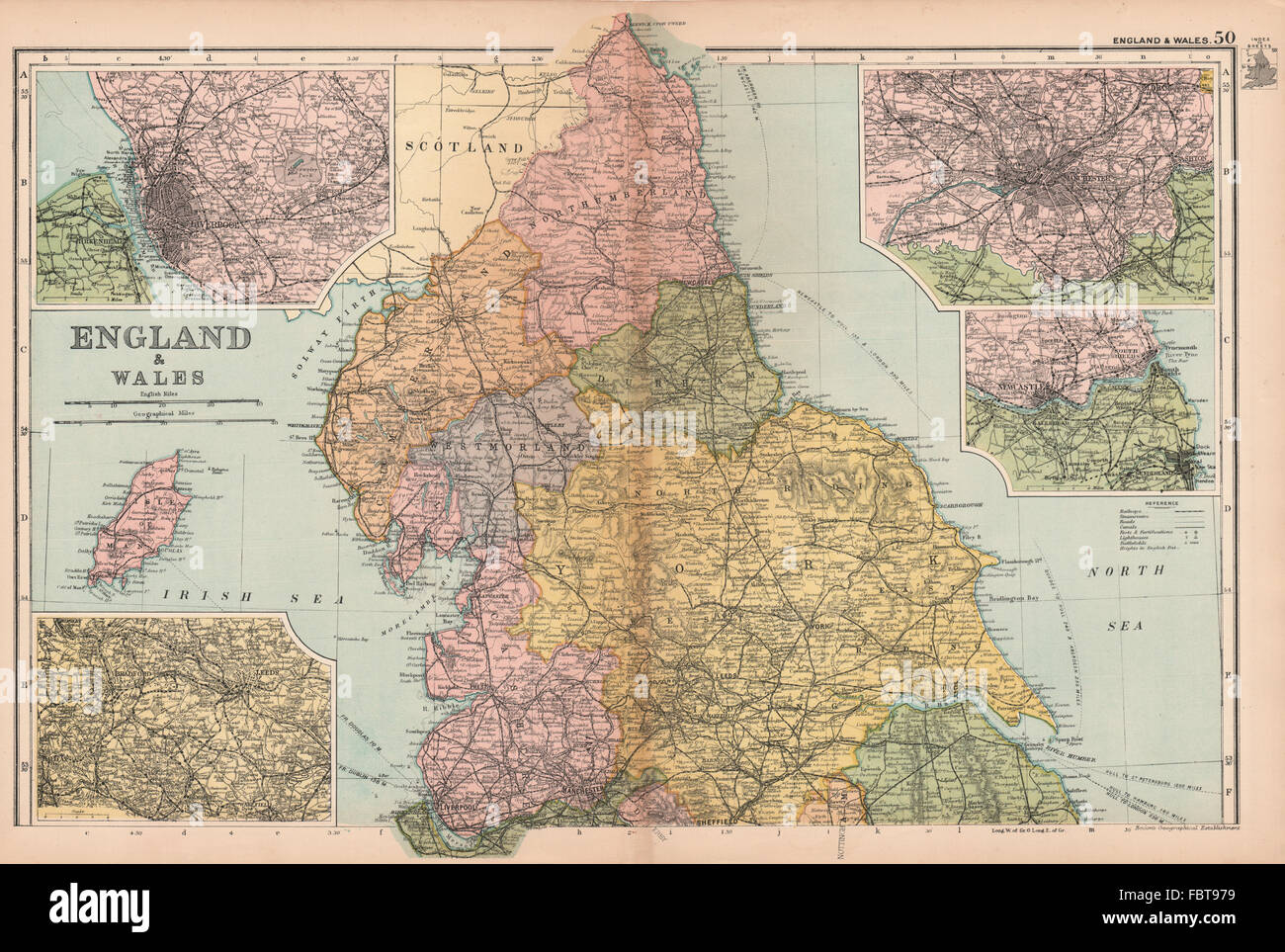 NORTHERN ENGLAND Liverpool Bradford Manchester Newcastle environs.BACON ...