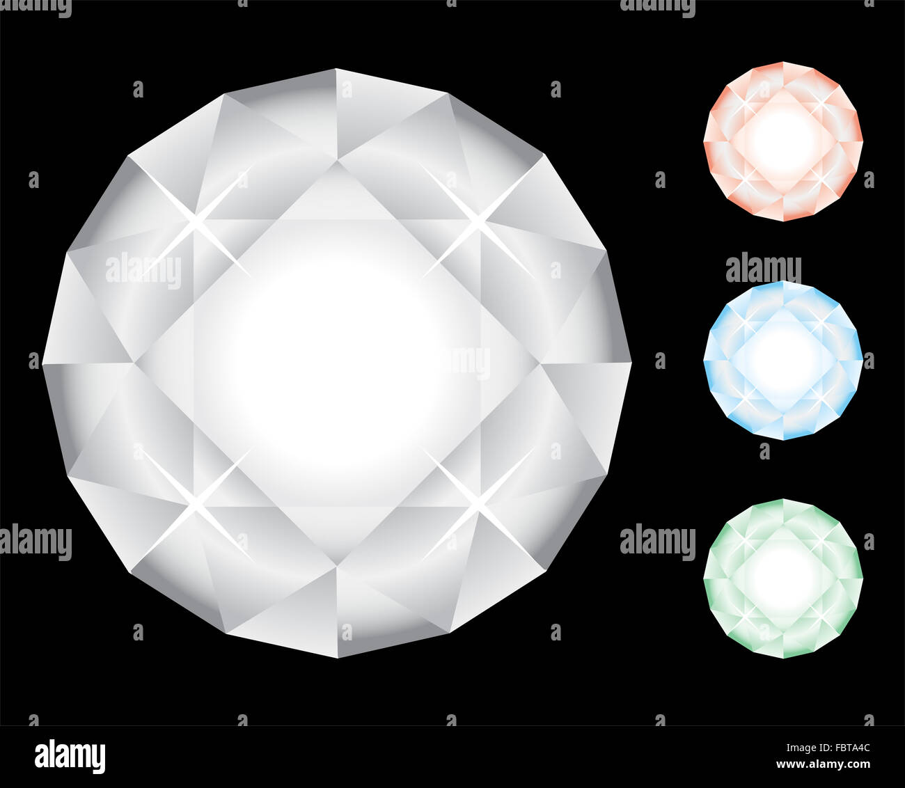 Set of diamonds Stock Photo - Alamy