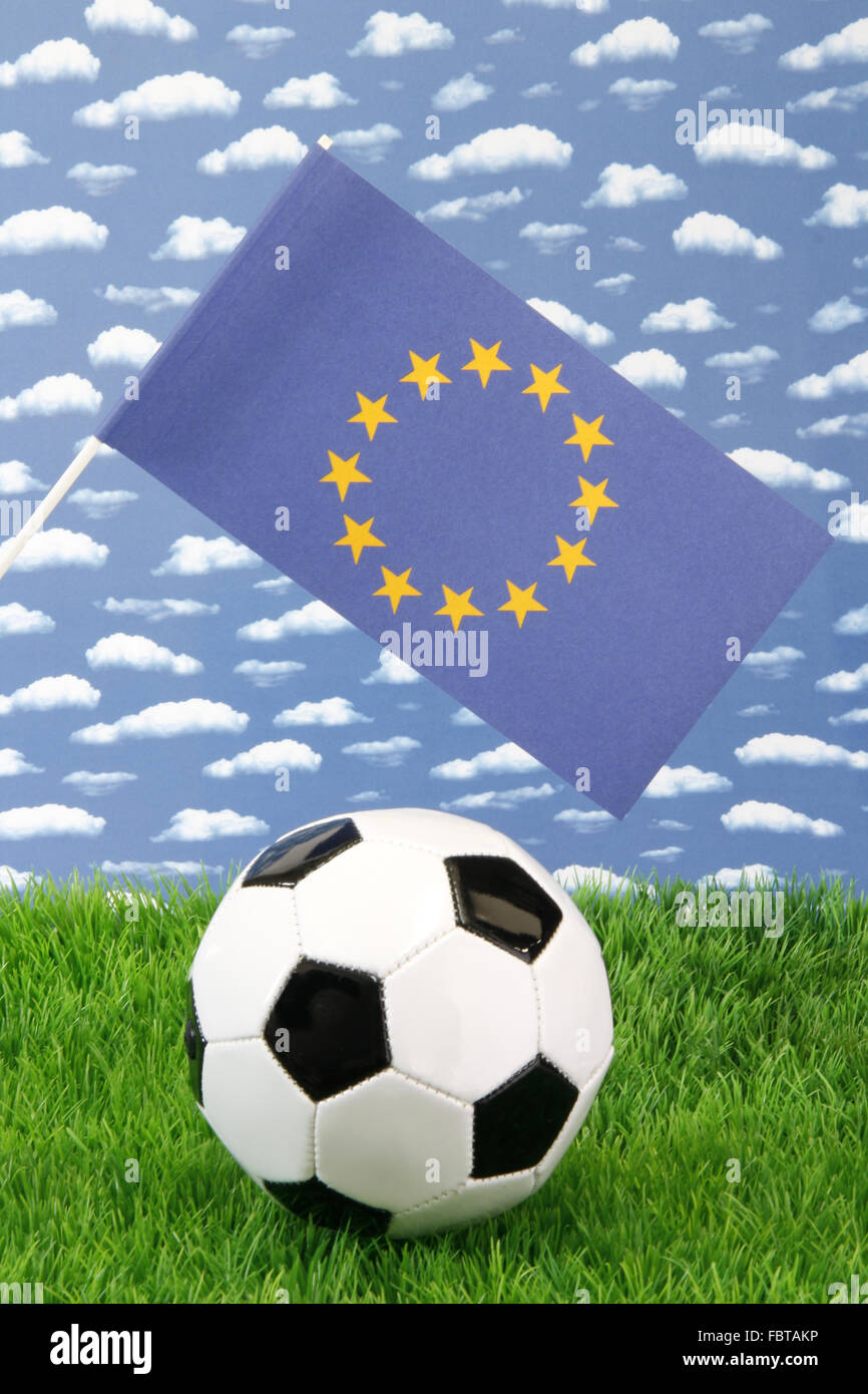 Football with Flag Stock Photo - Alamy